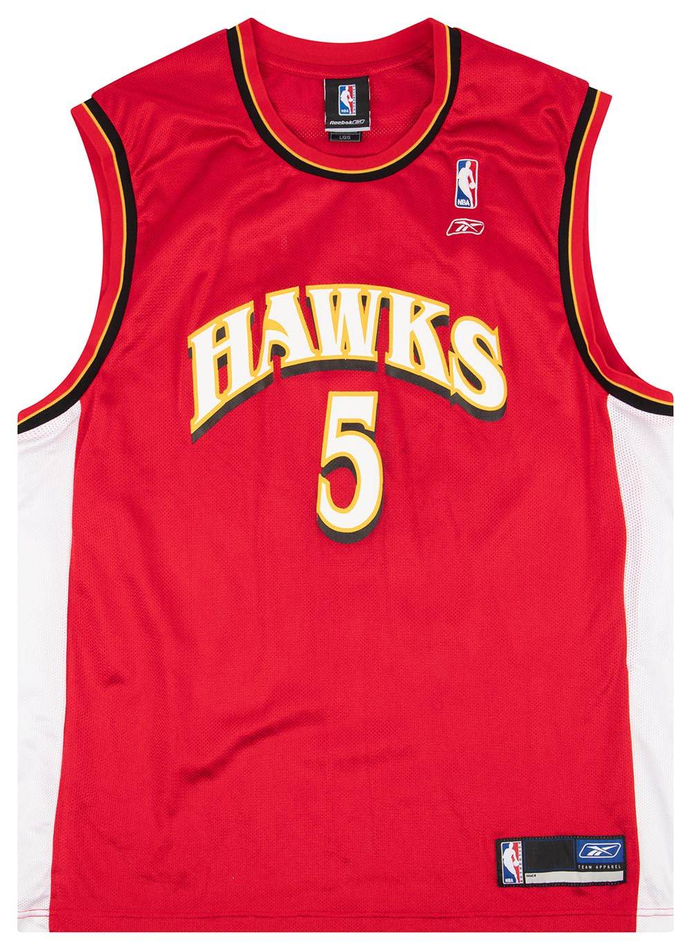 2004-06 Atlanta Hawks Smith #5 Reebok Jersey (Away) L