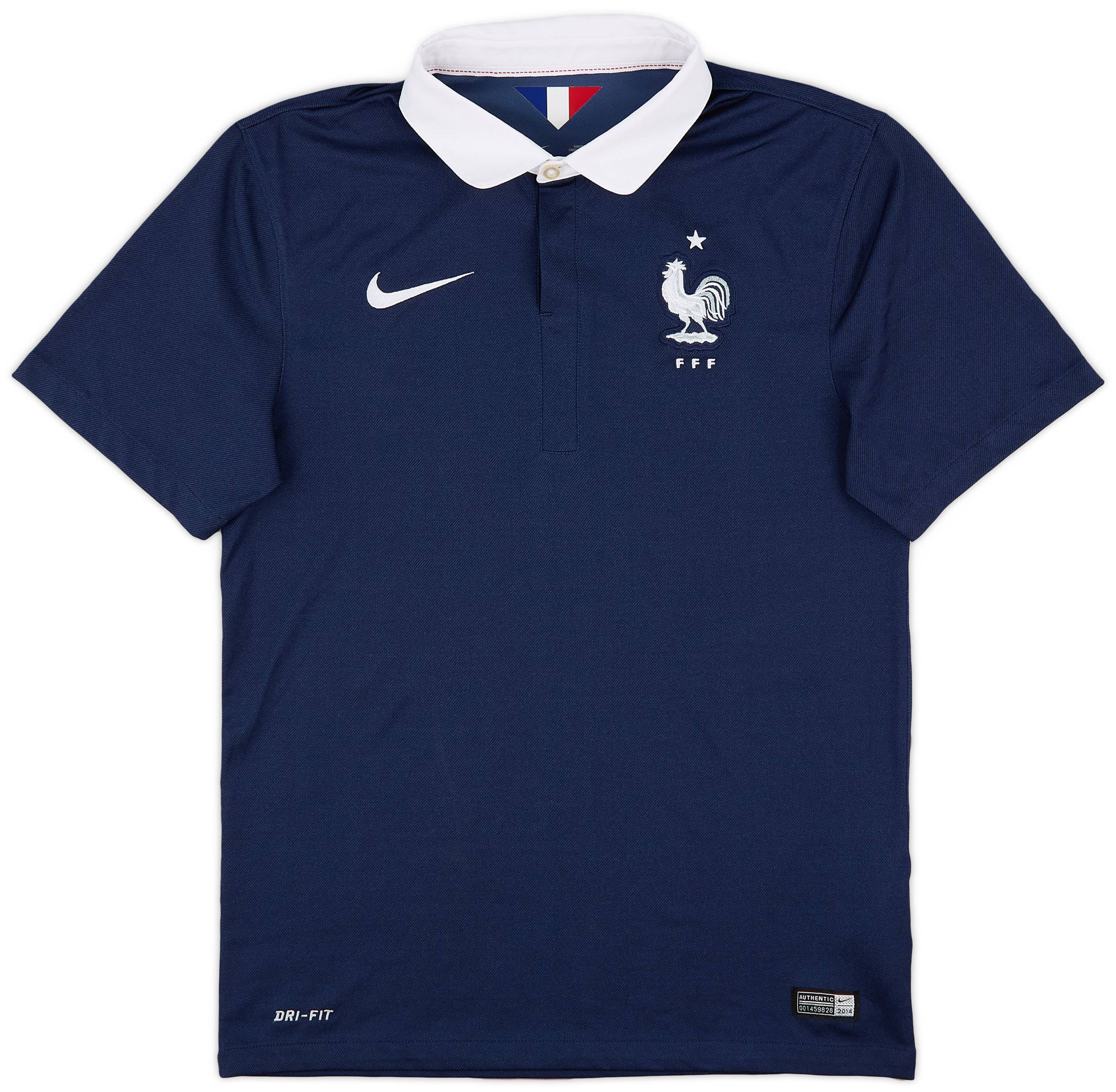 2014-15 France Home Shirt - 9/10 - (S)