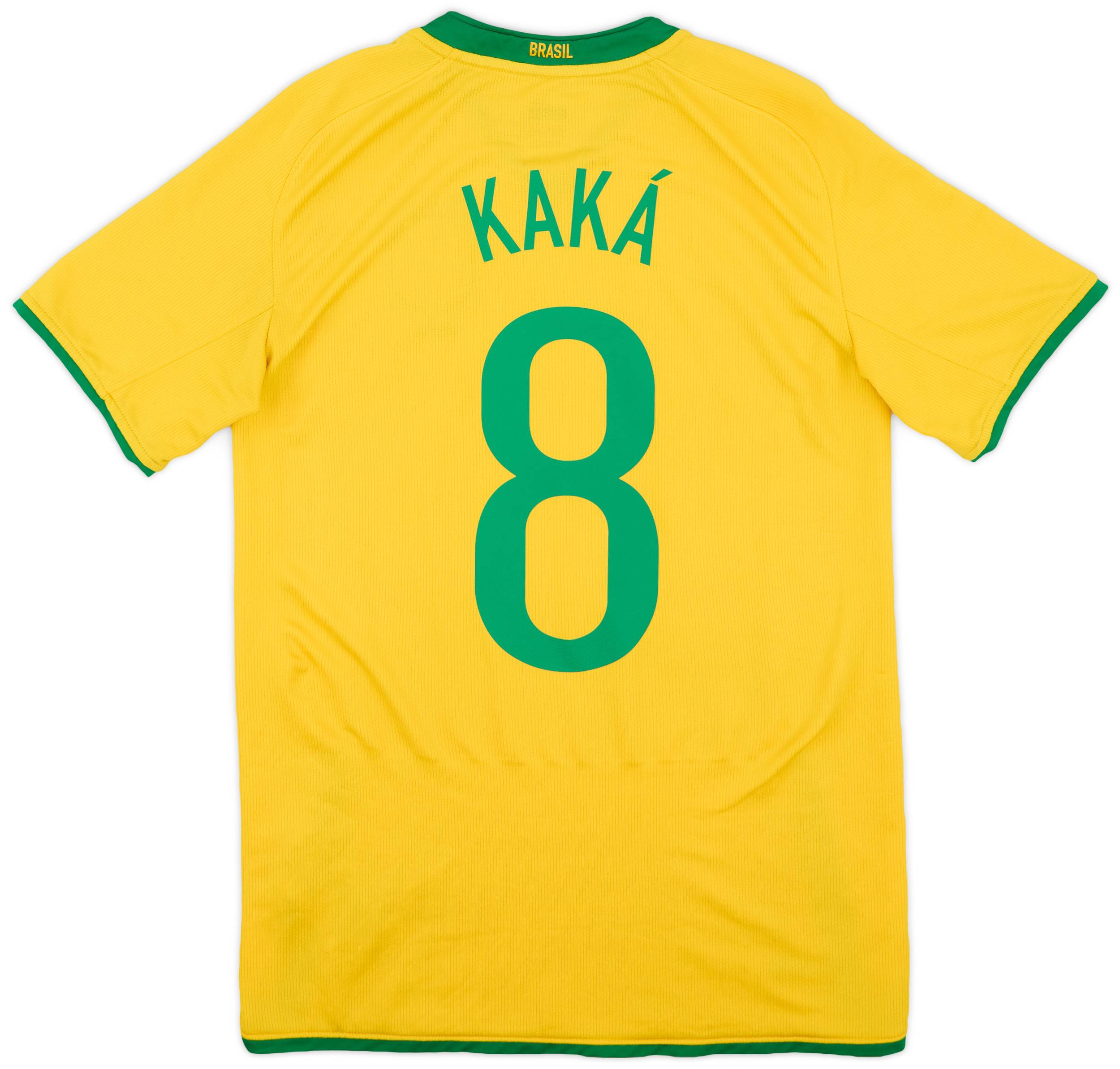 2008-10 Brazil Home Shirt Kaka #8 - 9/10 - (S)