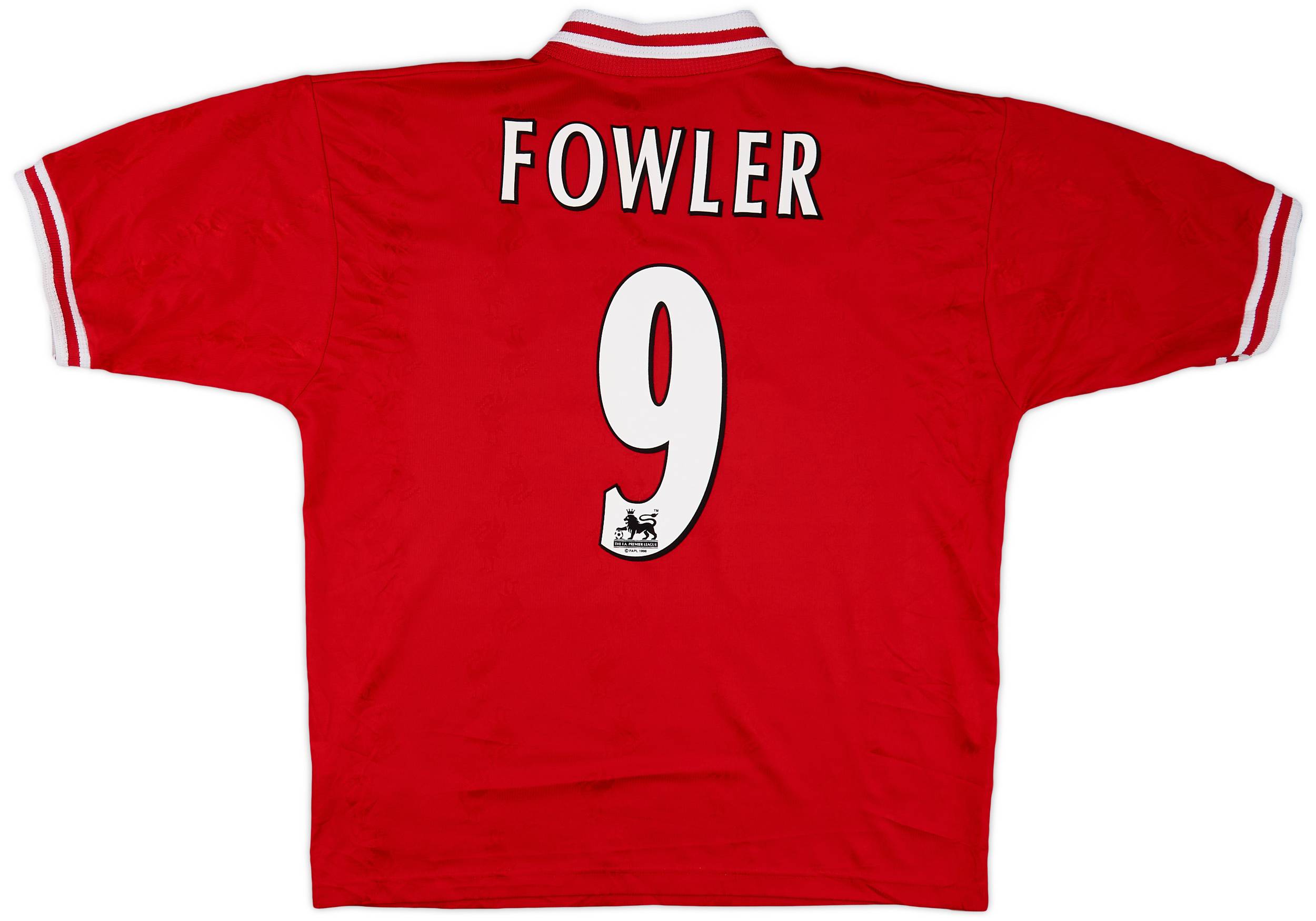 1996-98 Liverpool Home Shirt Fowler #9 - 7/10 - (L)