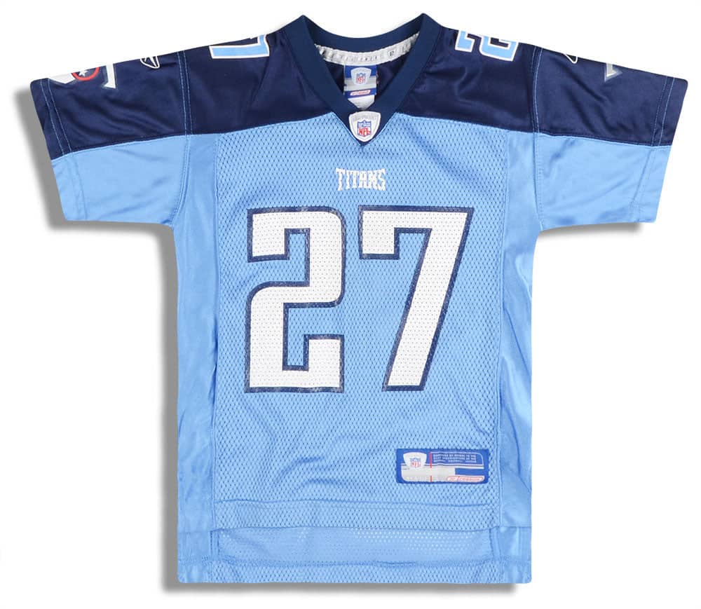 2003 Tennessee Titans George #27 Reebok On Field Jersey (Alternate) Y