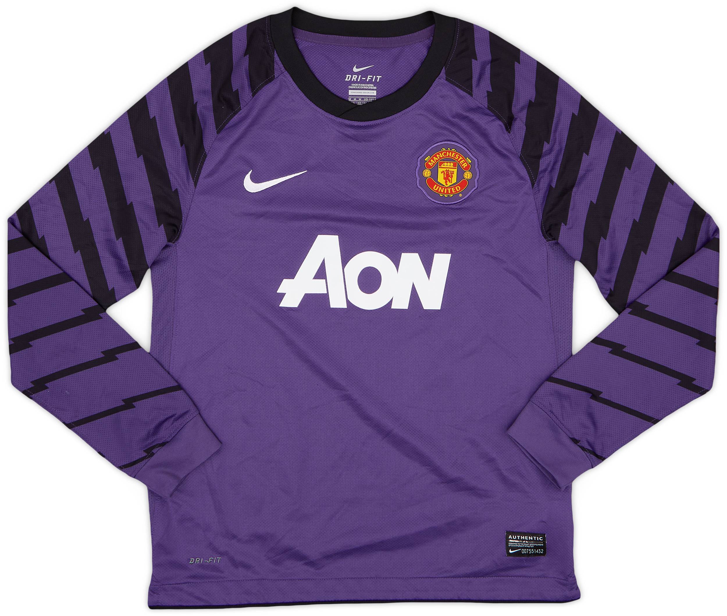 2010-11 Manchester United Yellow GK Shirt - 9/10 - (M.Boys)