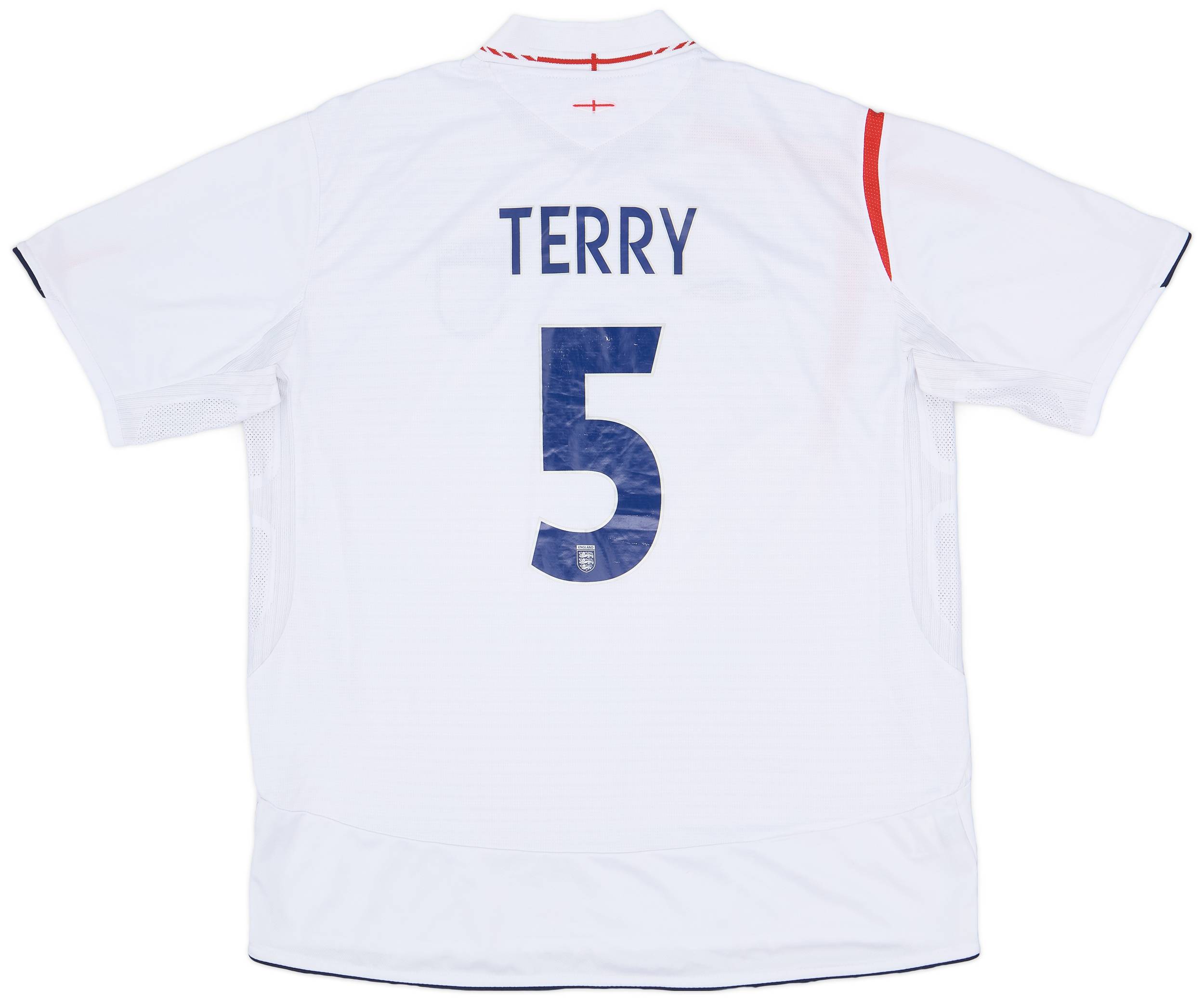 2005-07 England Home Shirt Terry #5 - 7/10 - (XXL)