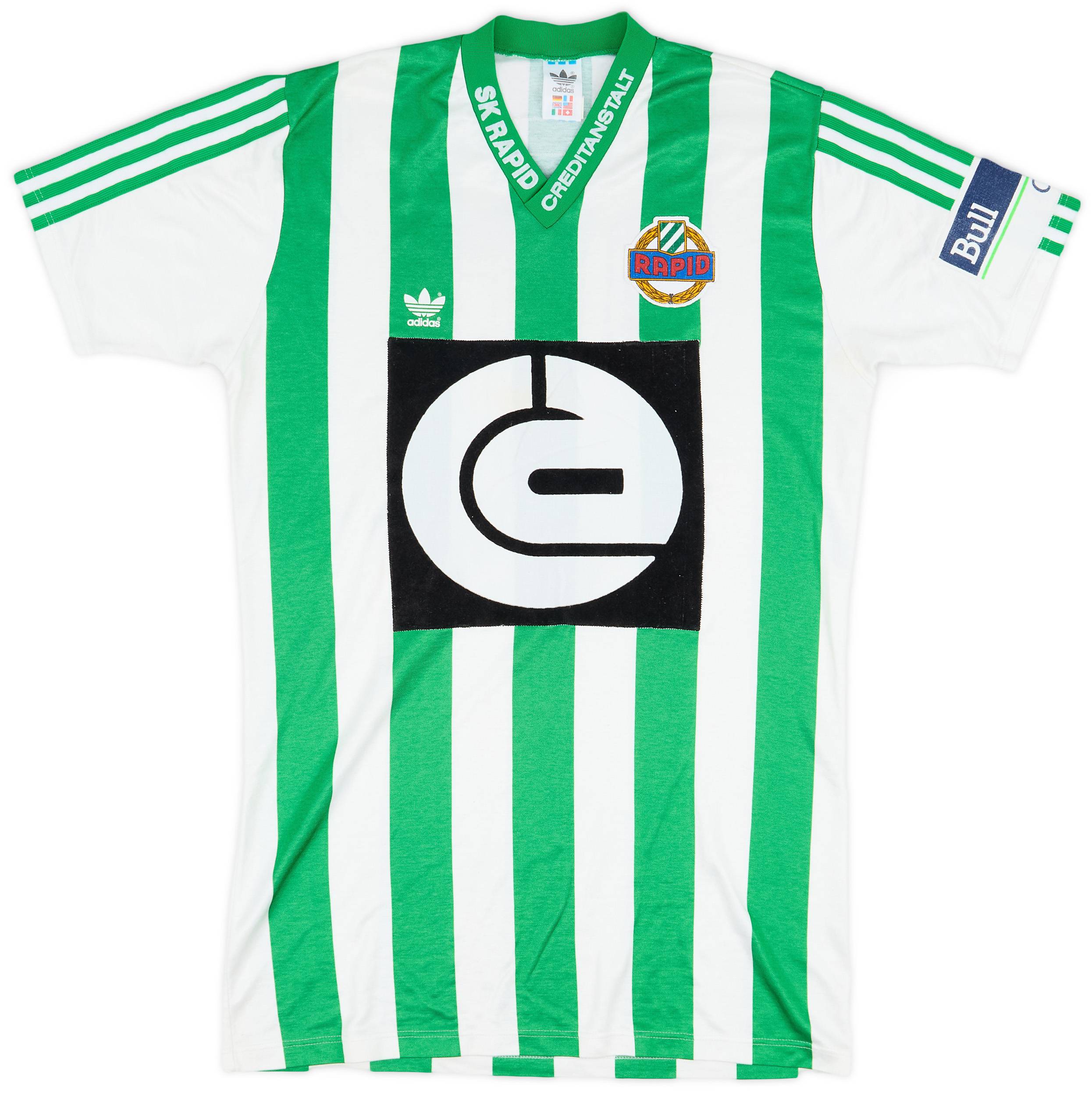 1989-90 Rapid Vienna Match Issue OFB Cup Home Shirt #10 (Herzog)