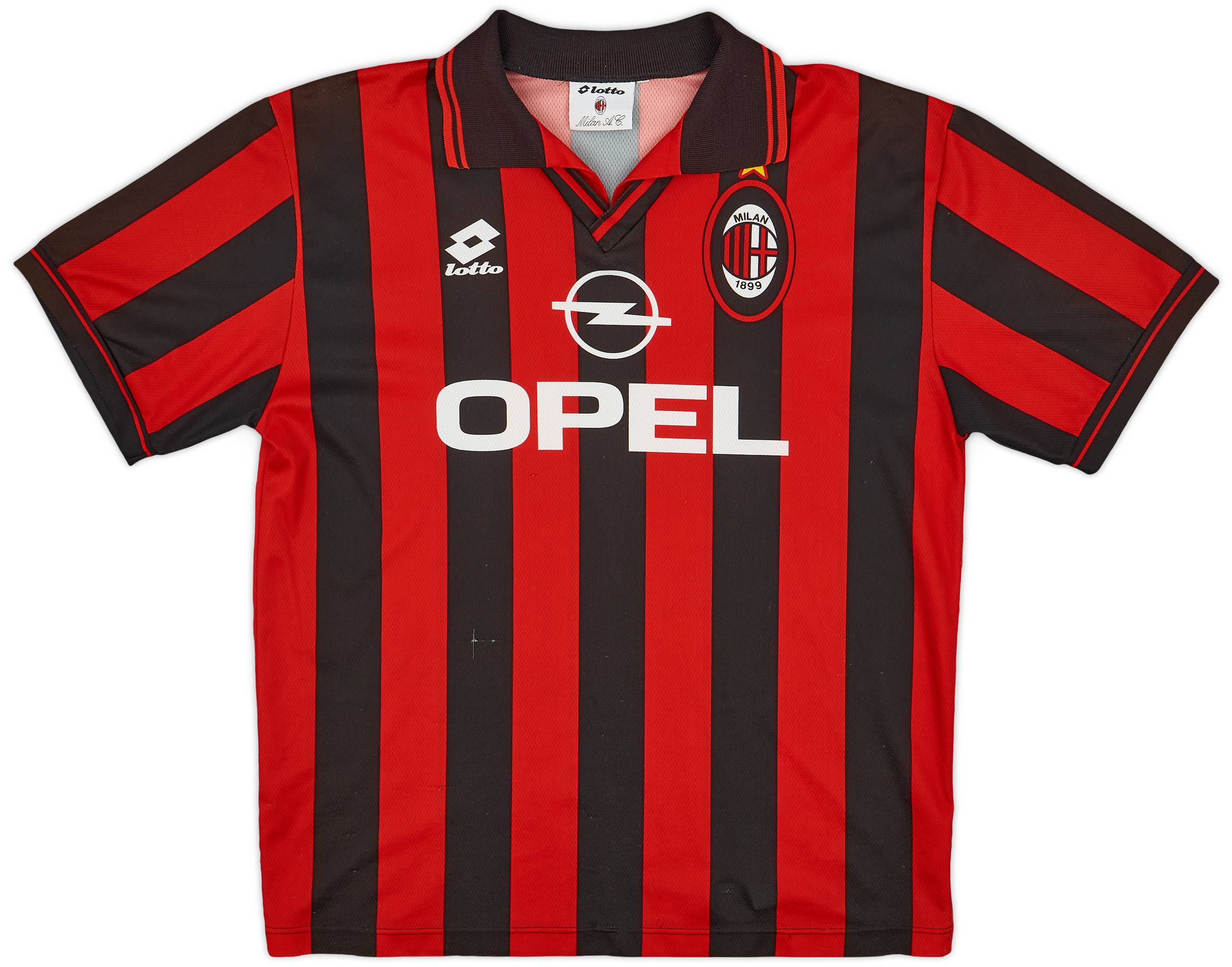 1996-97 AC Milan Basic Home Shirt - 8/10 - (L)