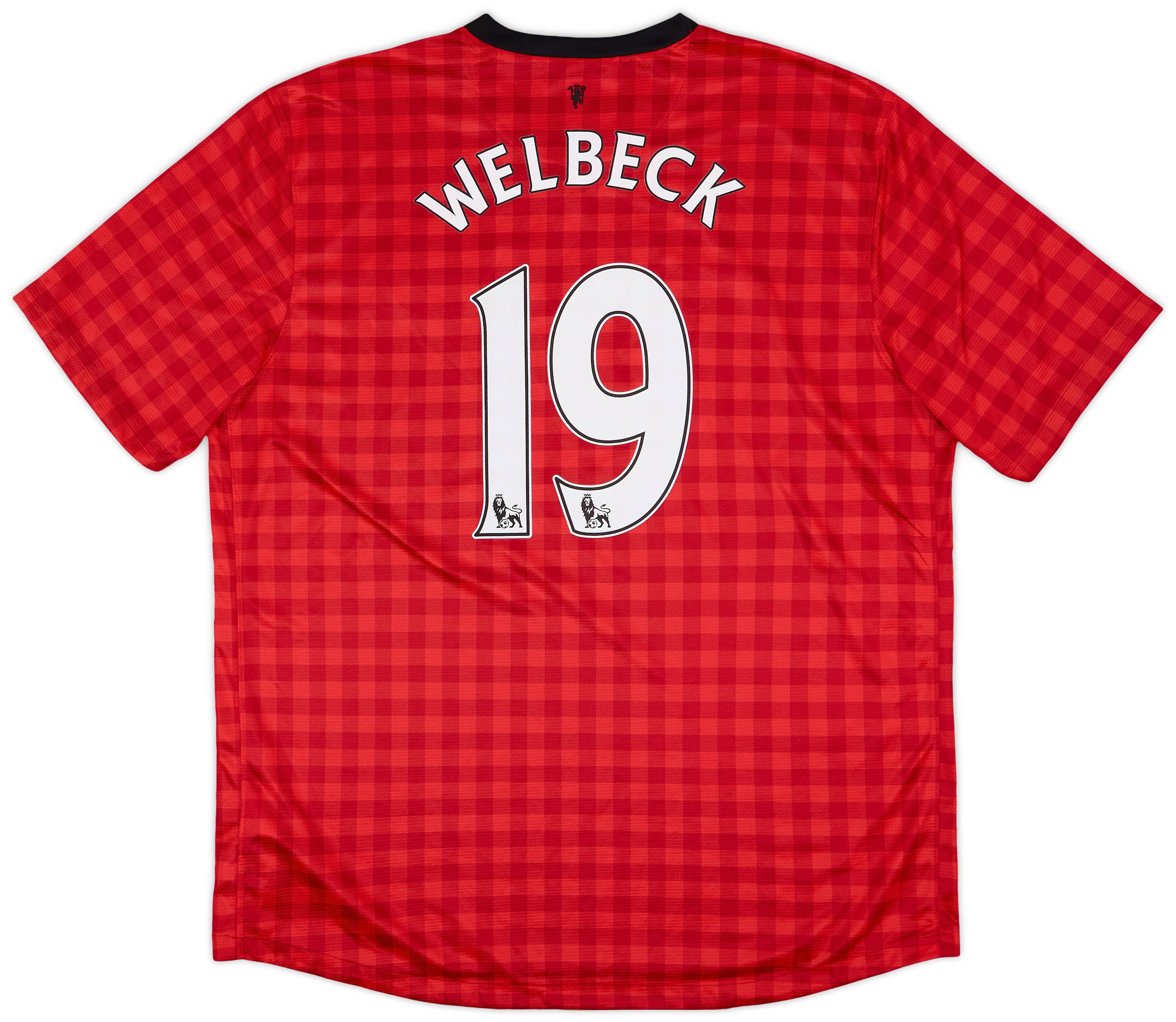 2012-13 Manchester United Home Shirt Welbeck #19 - 8/10 - (XL)
