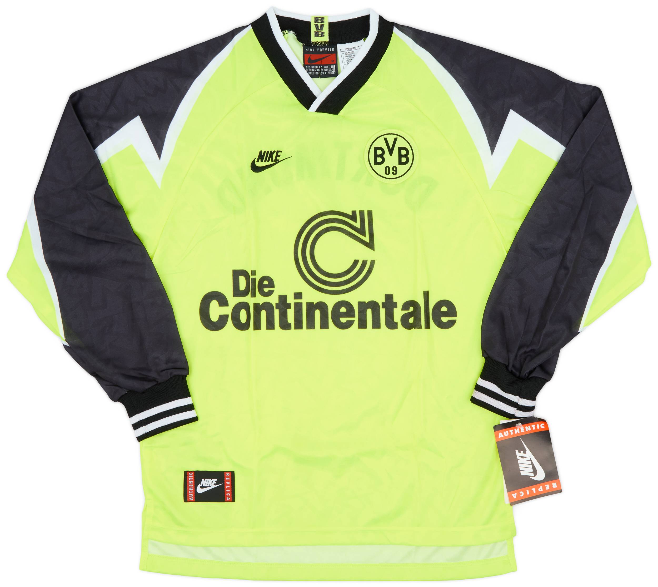 1995-96 Borussia Dortmund Home L/S Shirt (M)