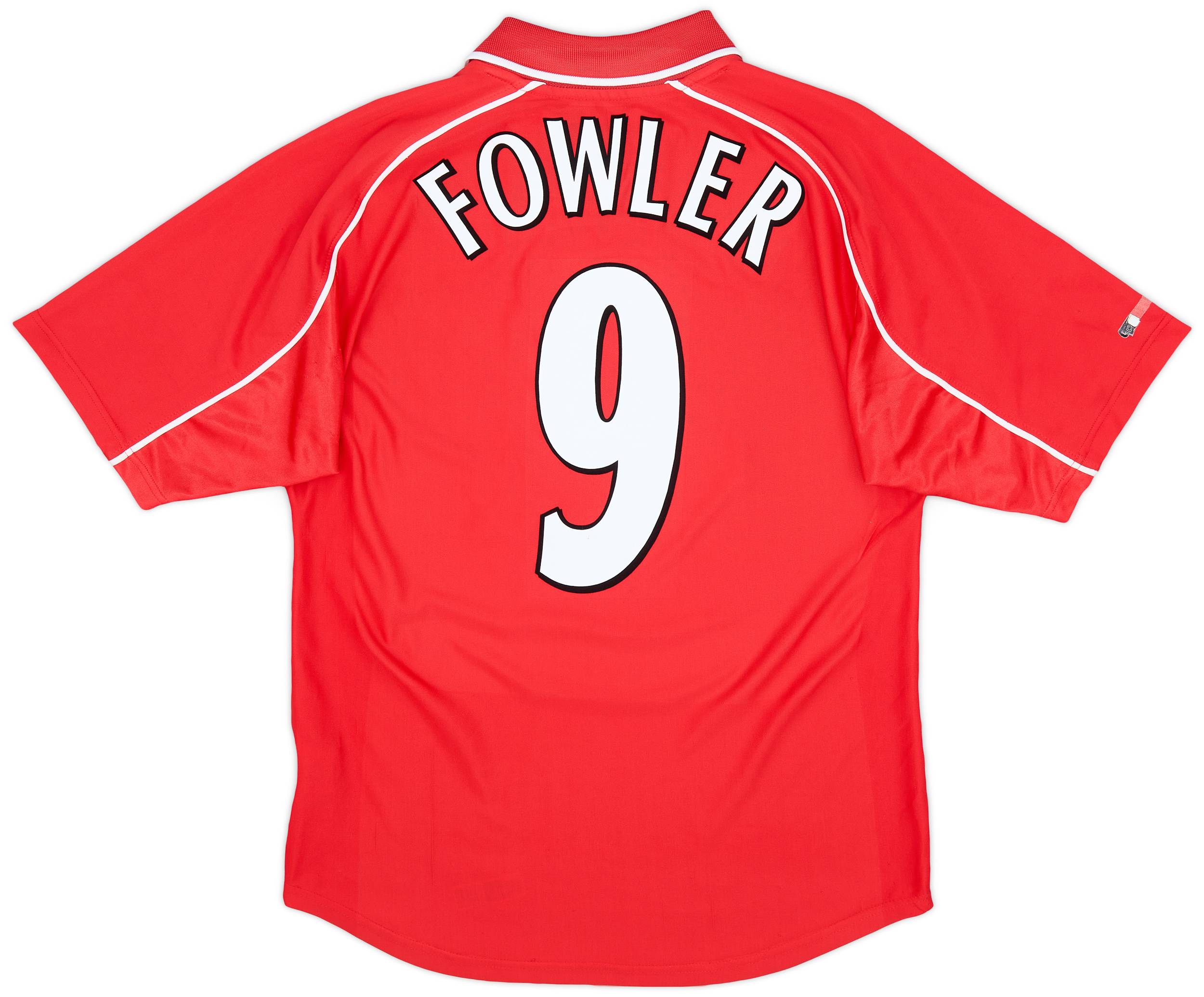 2000-02 Liverpool Home Shirt Fowler #9 - 6/10 - (M)