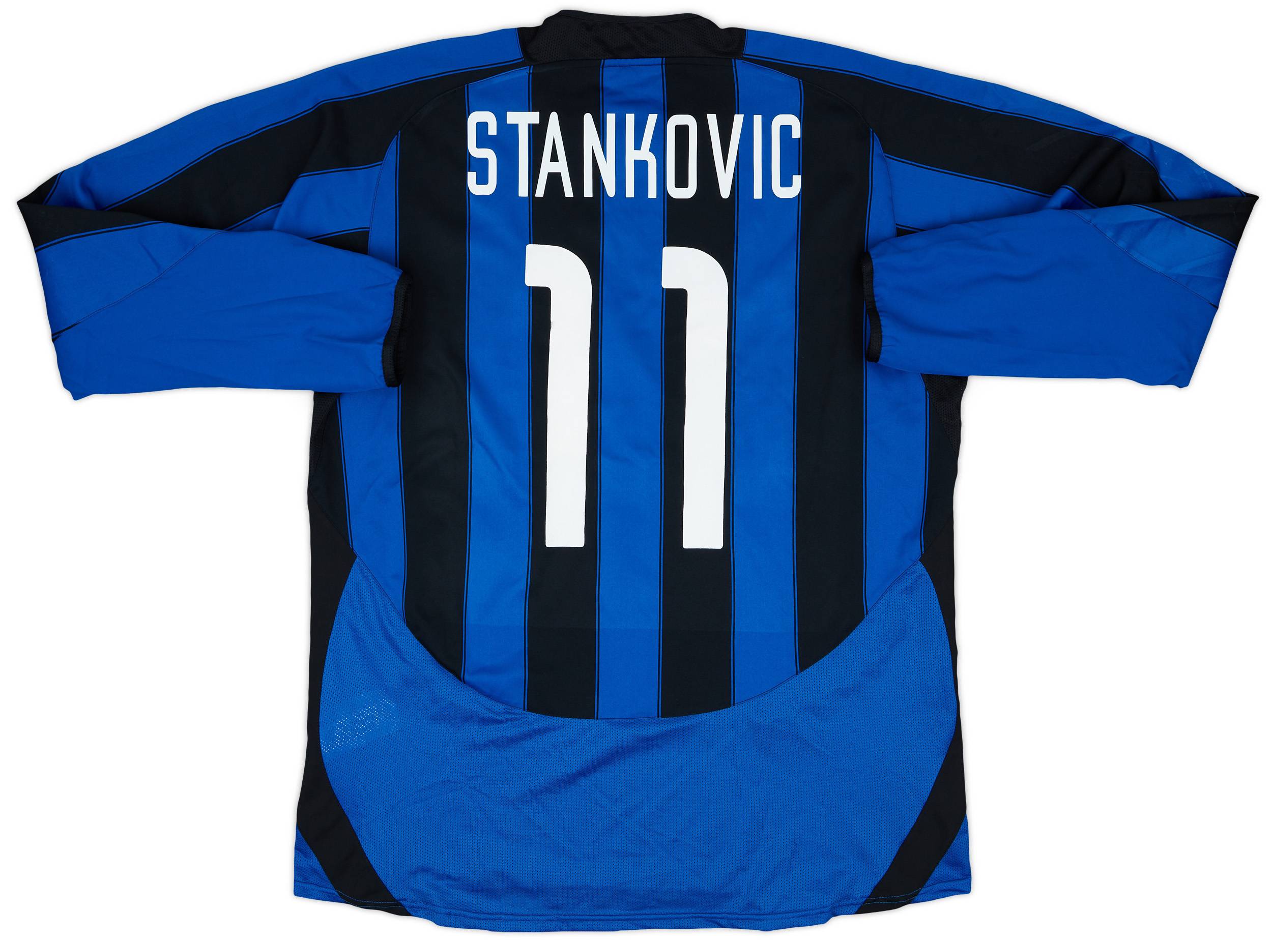 2003-04 Inter Milan Match Issue Home L/S Shirt Stankovic #11