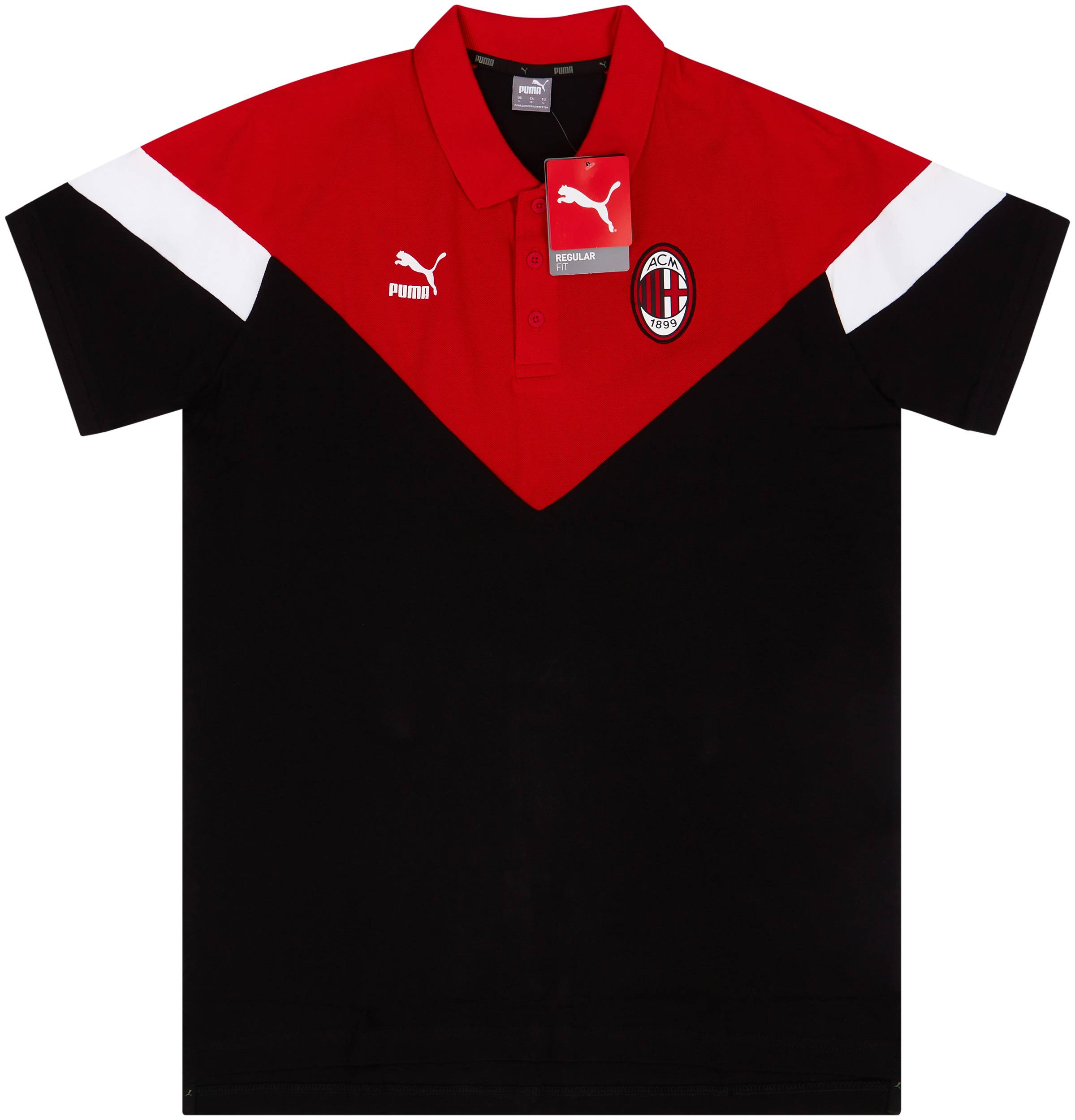 2019-20 AC Milan Puma Iconic Polo T-Shirt
