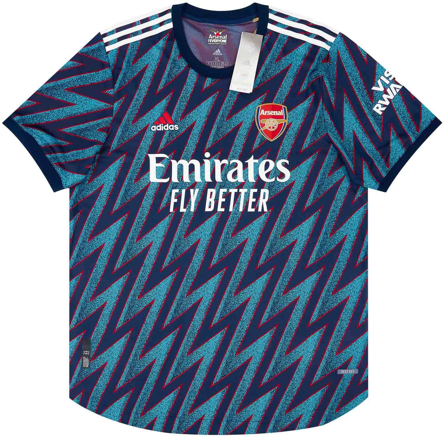 2021-22 Arsenal Authentic Third Shirt (XS)