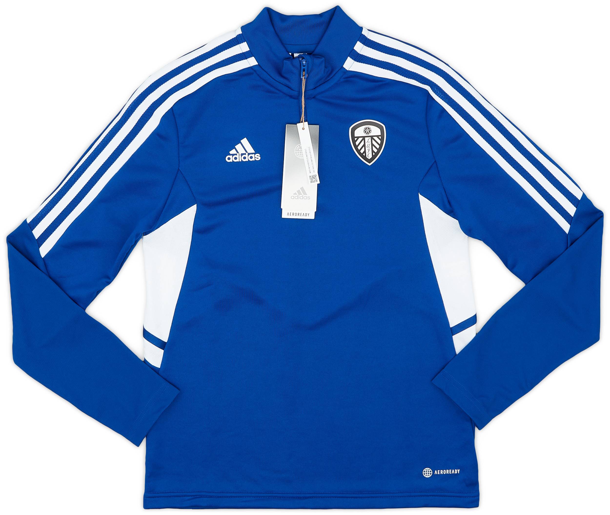 2022-23 Leeds United adidas 1/4 Zip Training Top (M.Kids)