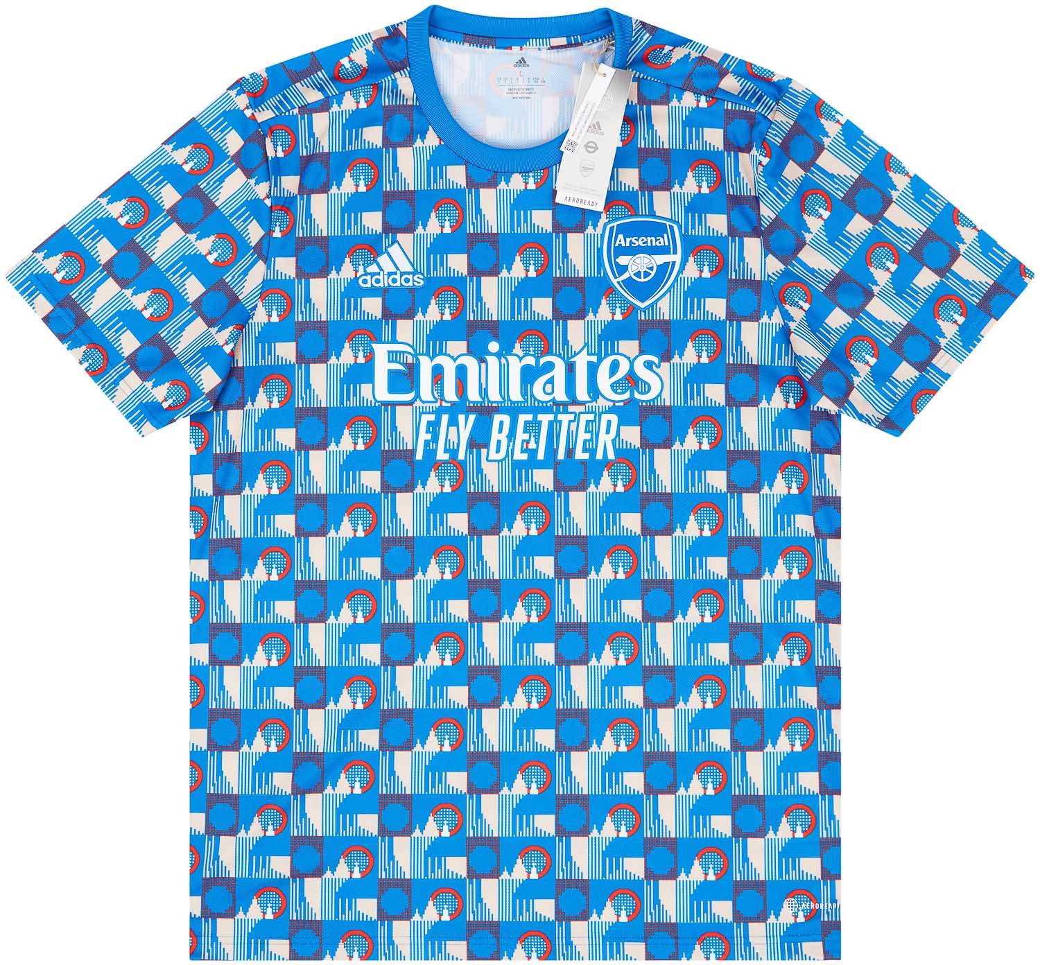 2021-22 Arsenal adidas x TFL Pre-Match Shirt - NEW