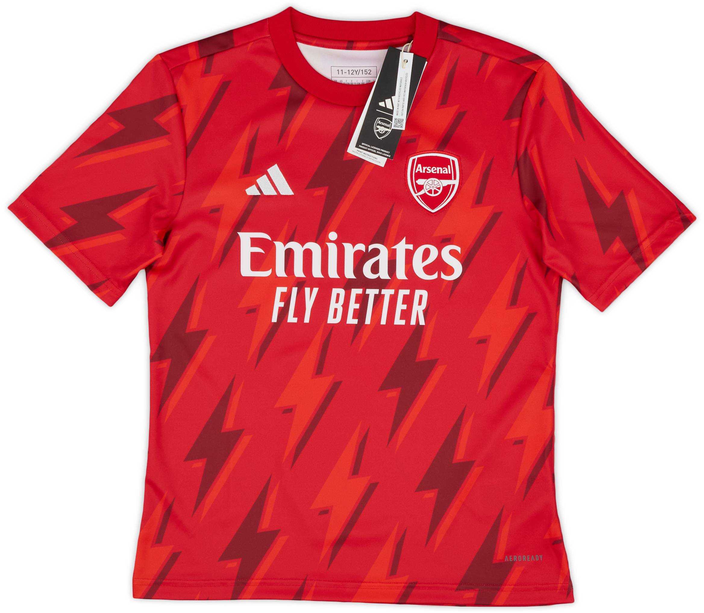 2023-24 Arsenal adidas Pre-Match Training Shirt (XS.Kids)