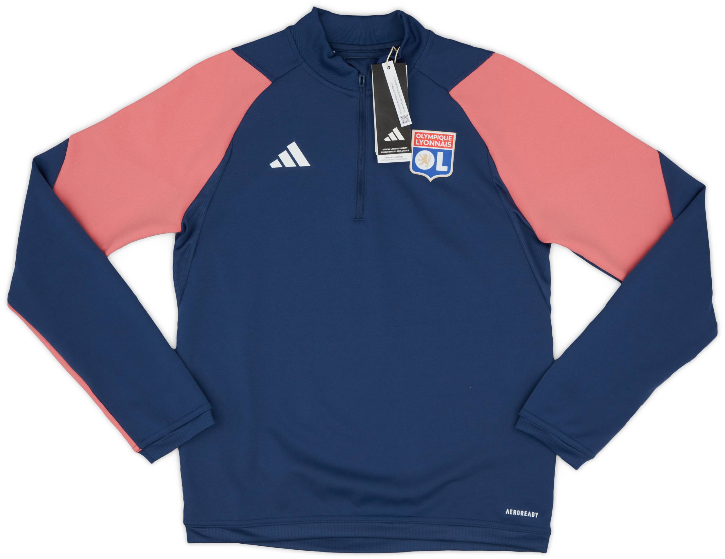 2023-24 Lyon adidas 1/4 Zip Training Top KIDS