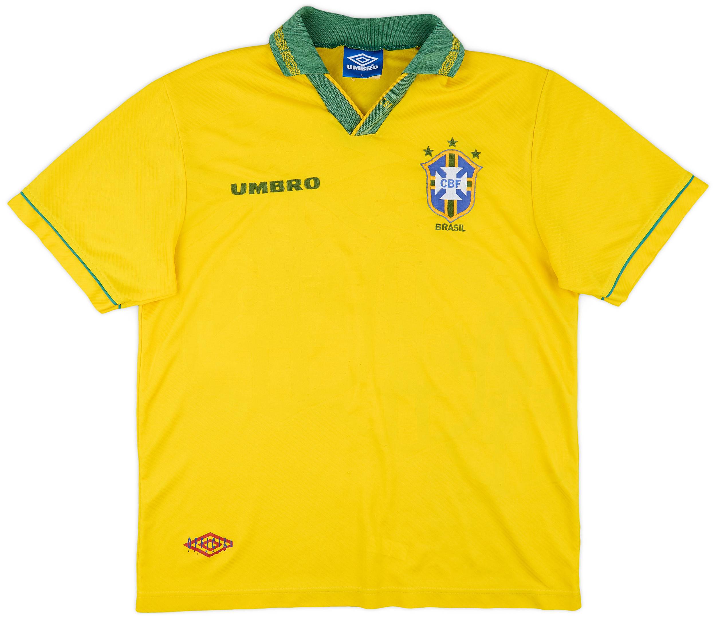 1993-94 Brazil Home Shirt - 6/10 - (L)