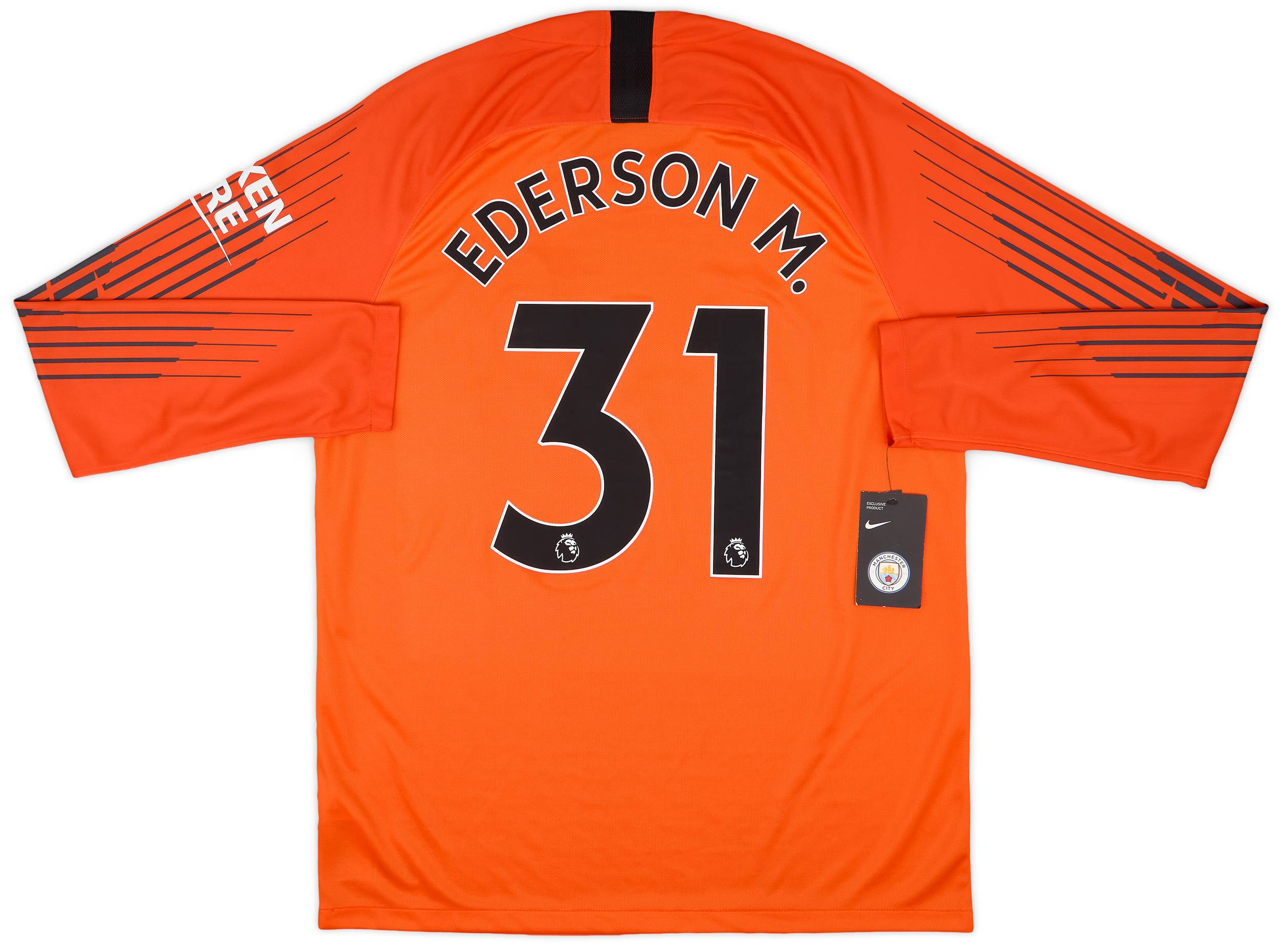 2018-19 Manchester City GK Shirt Ederson.M. #31 (L)