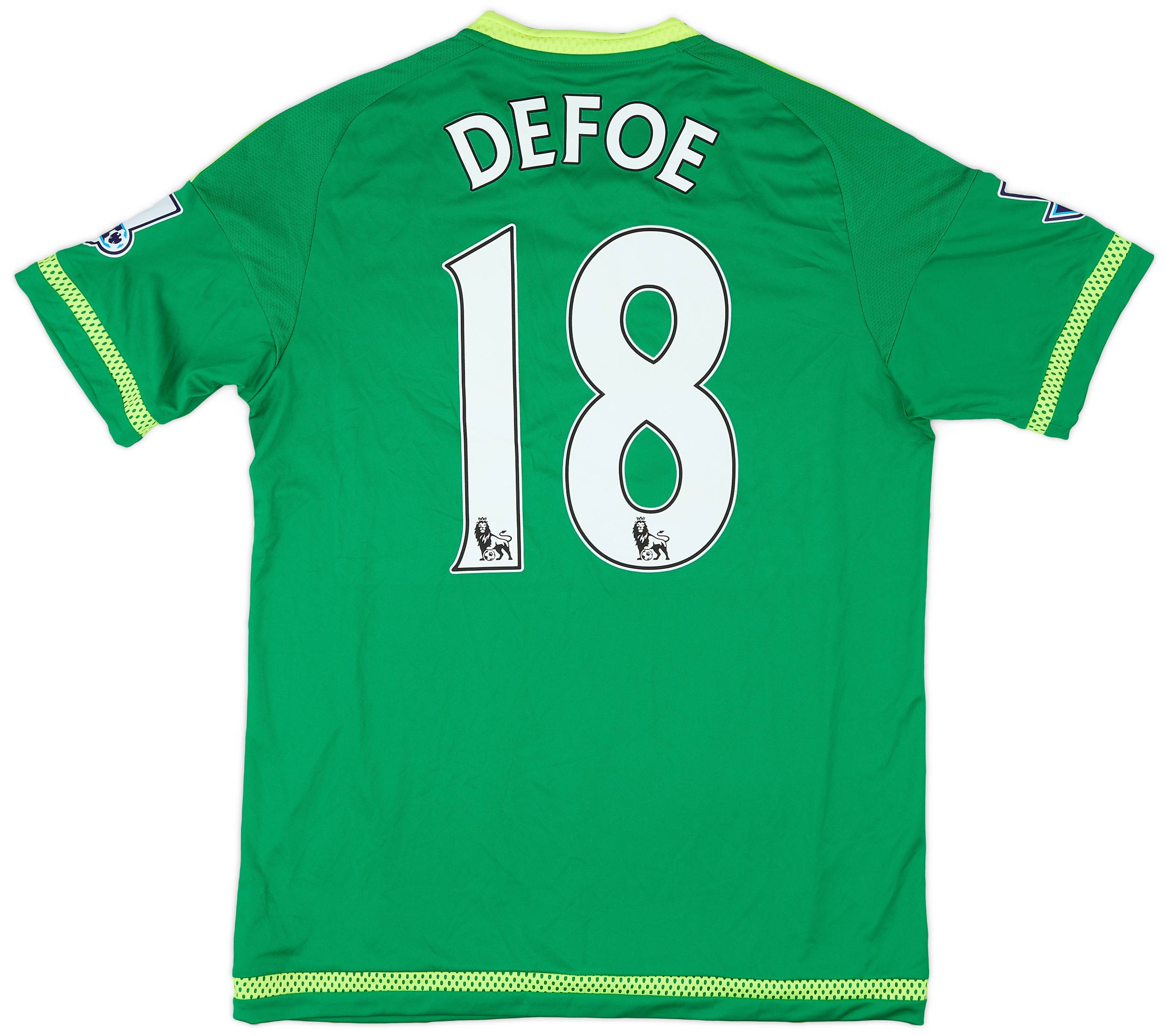 2015-16 Sunderland Match Issue Away Shirt Defoe #18