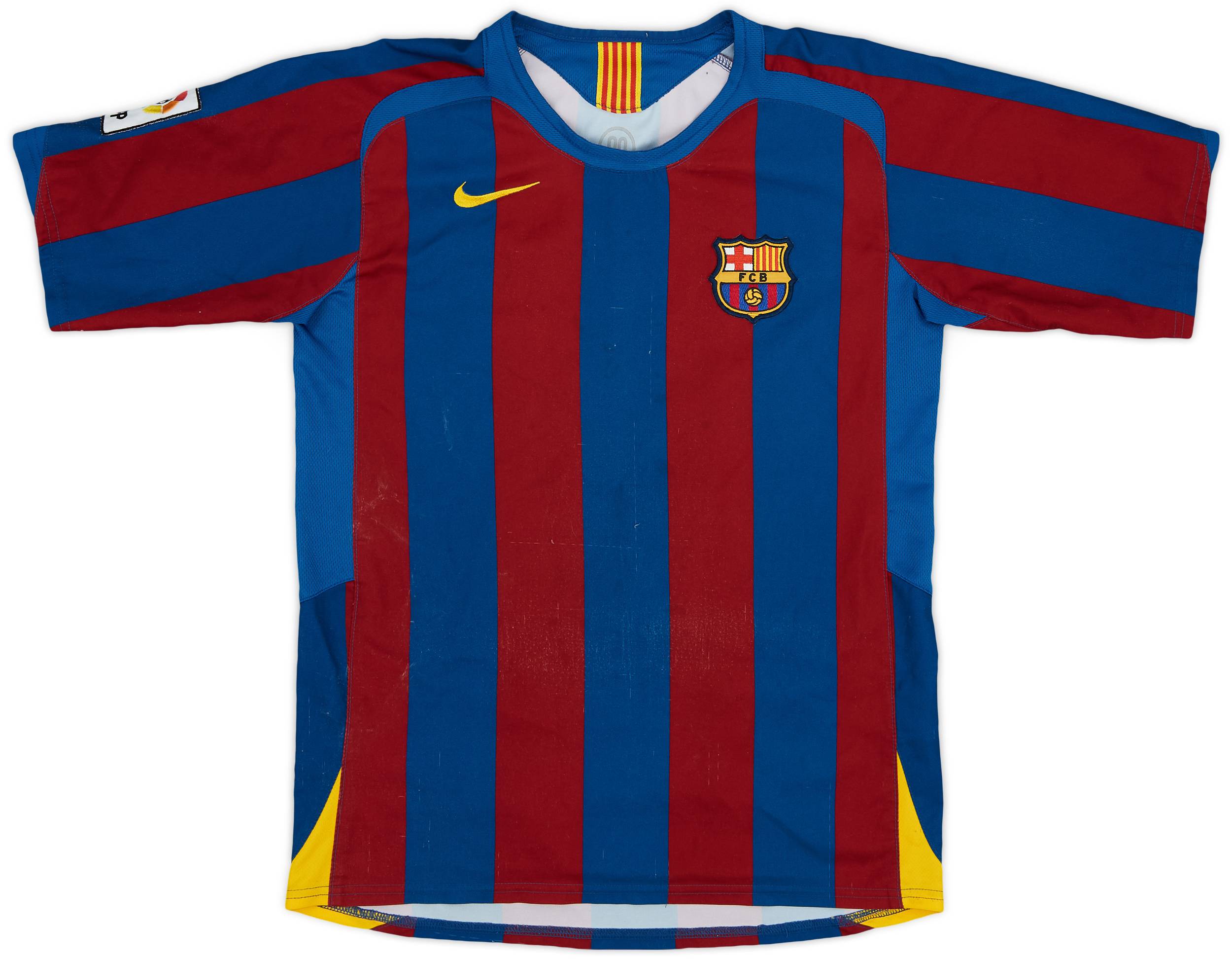 2005-06 Barcelona Home Shirt - 6/10 - (L.Boys)