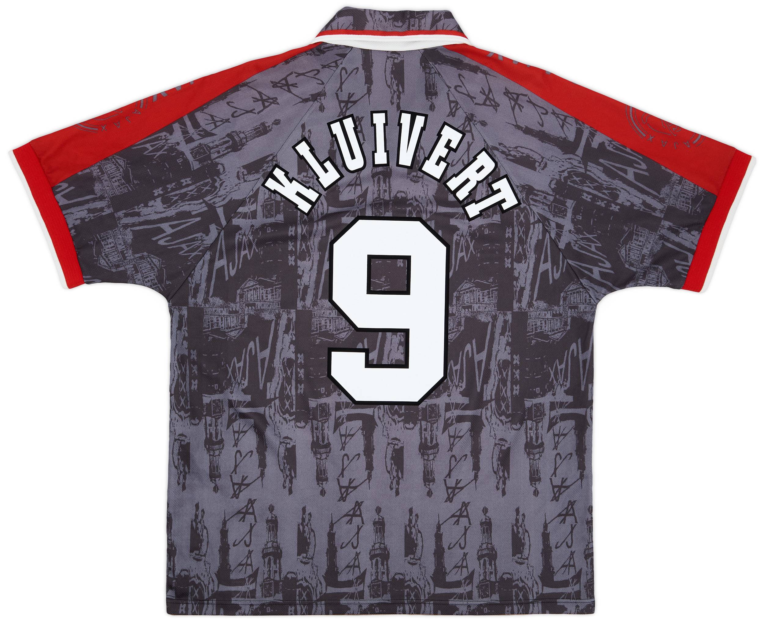 1996-97 Ajax Away Shirt Kluivert #9 - 9/10 - (L)