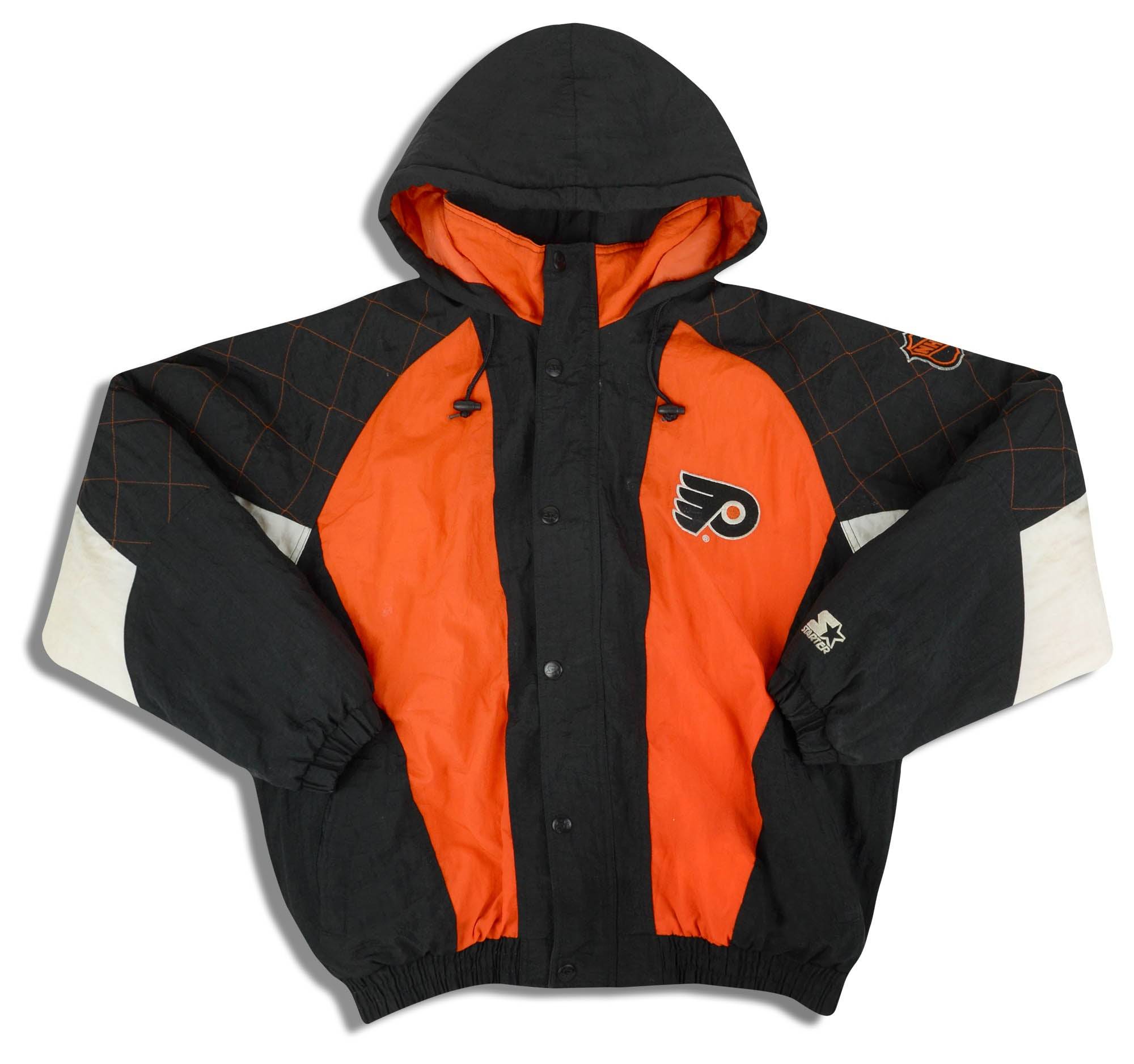 1990s Philadelphia Flyers Starter Rain Coat L