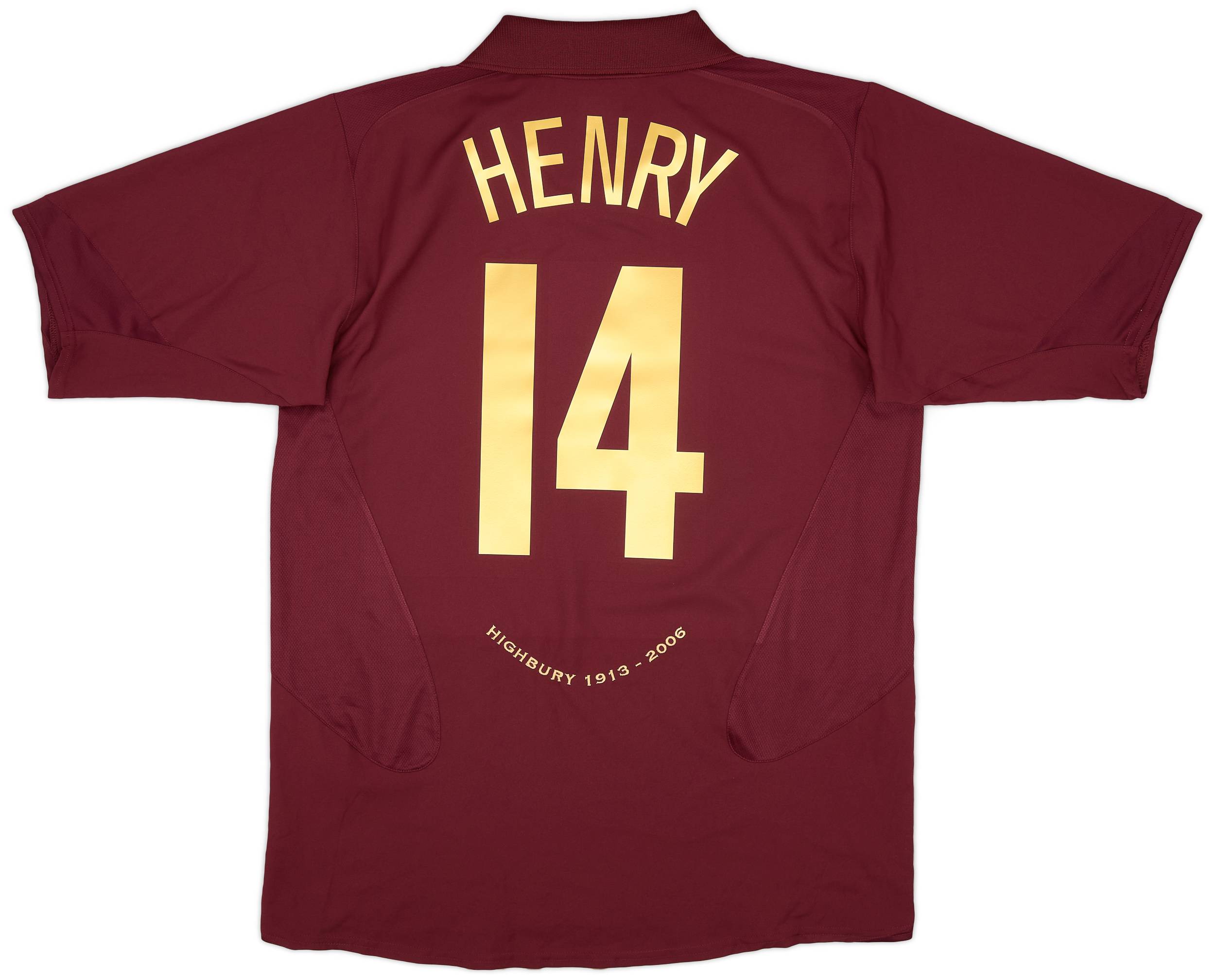 2005-06 Arsenal Home Shirt Henry #14 - 9/10 - (L)