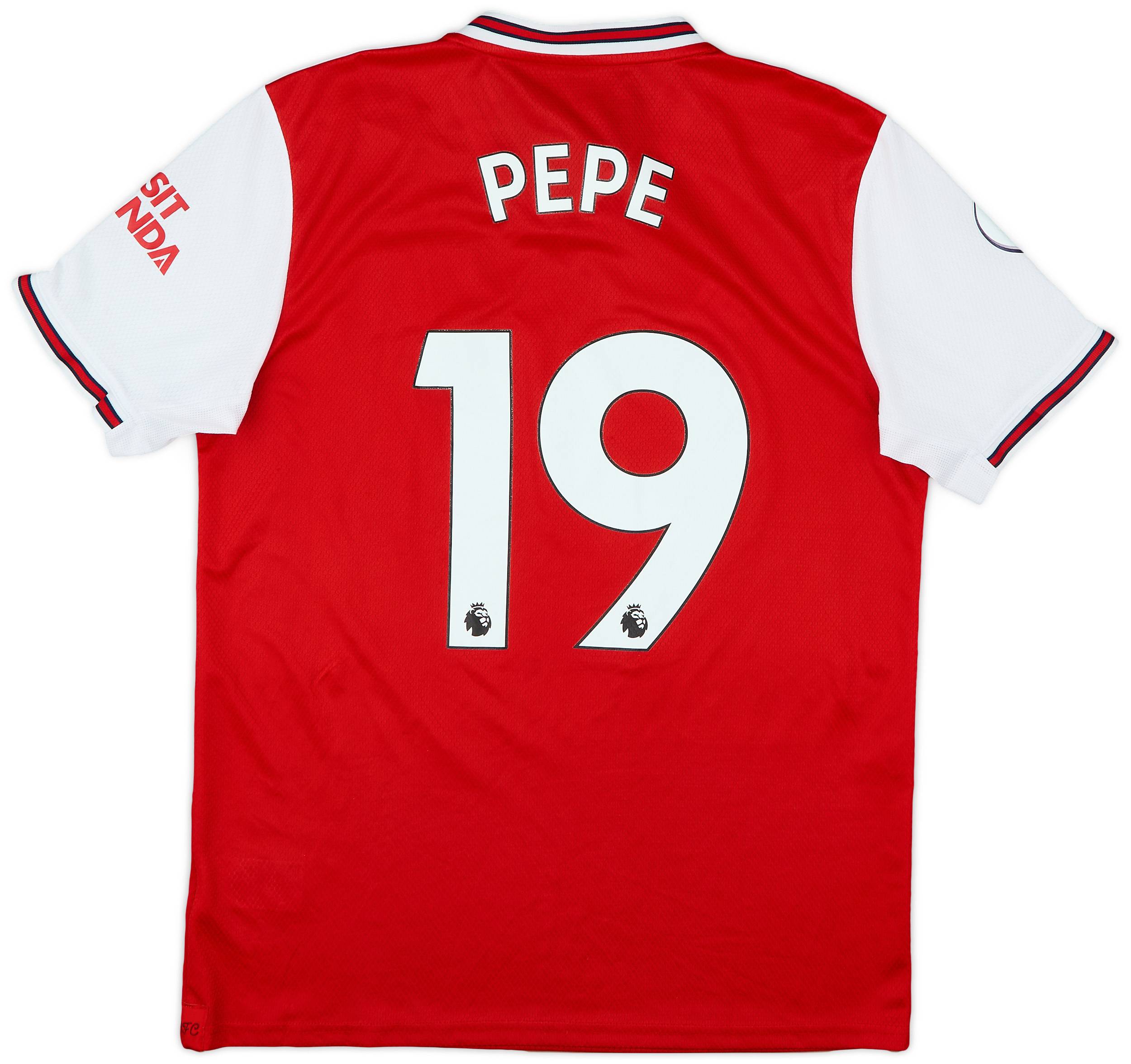 2019-20 Arsenal Home Shirt Pepe #19 - 9/10 - (M)