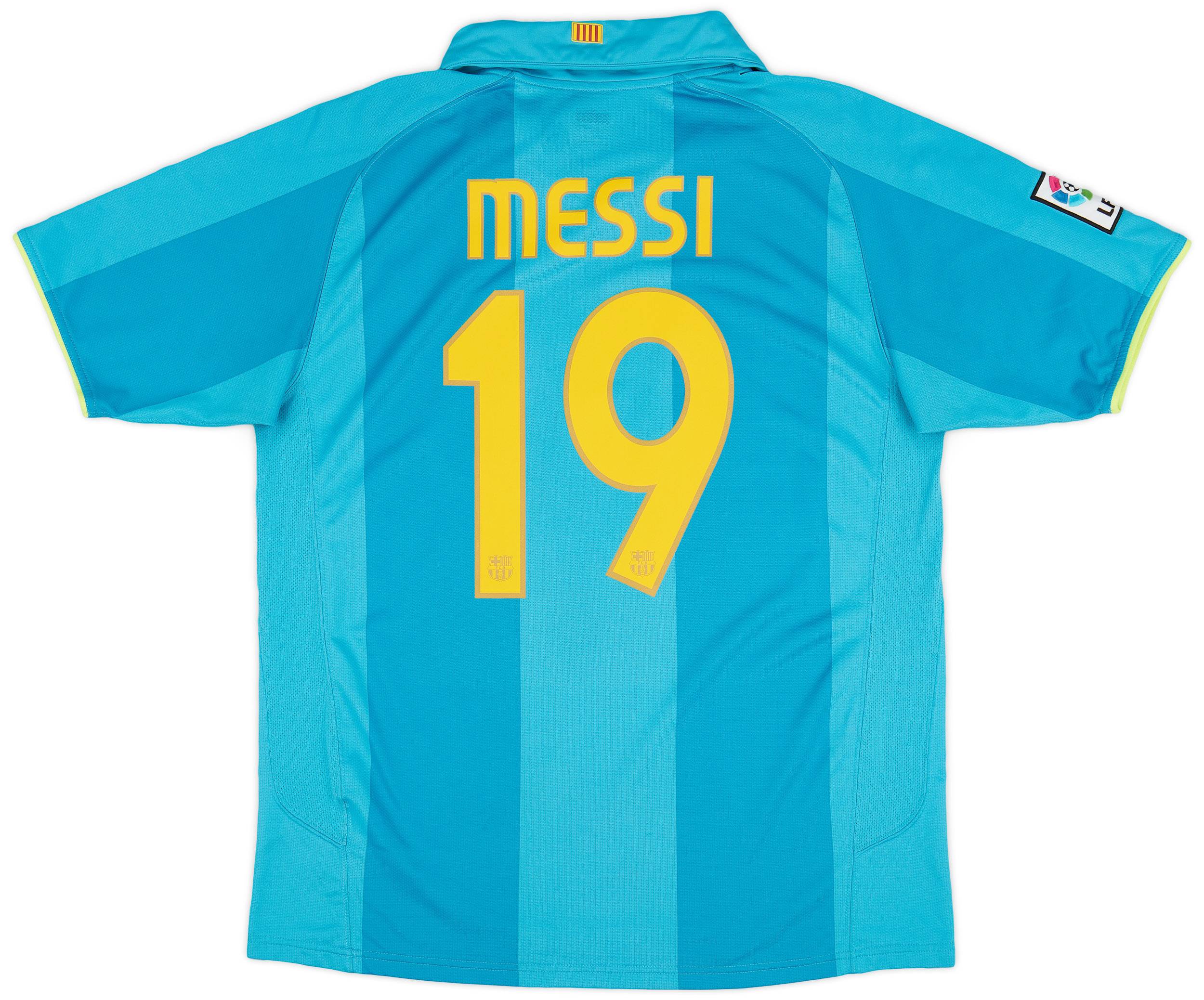 2007-09 Barcelona Away Shirt Messi #19