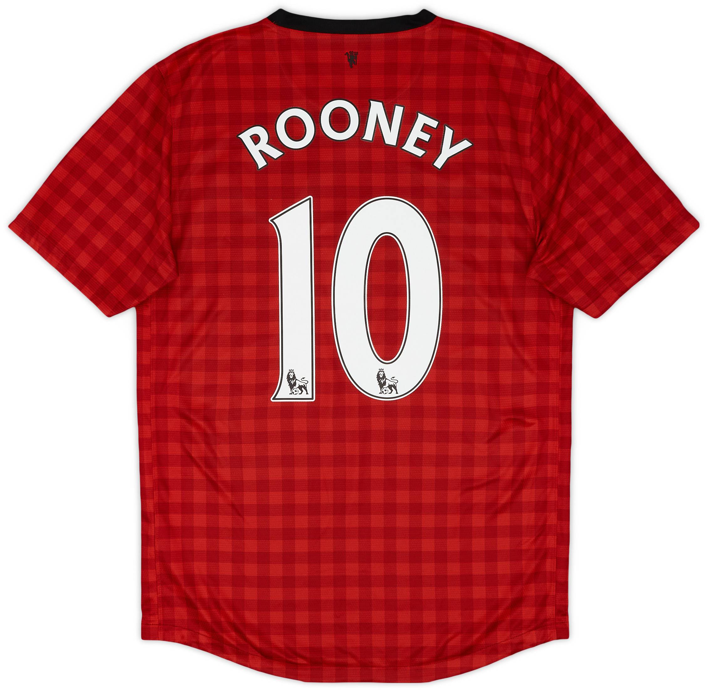 2012-13 Manchester United Home Shirt Rooney #10 - 4/10 - (S)
