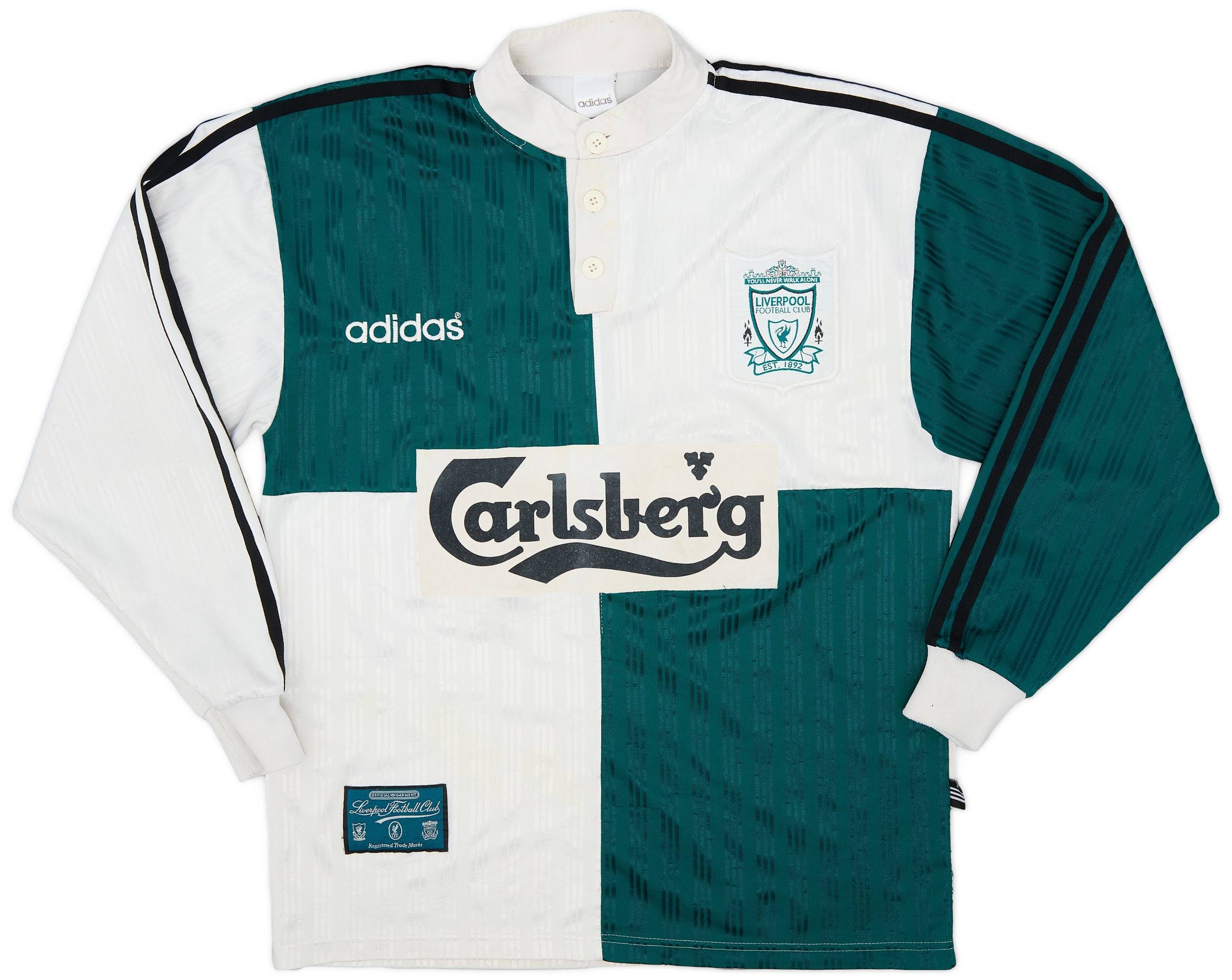 1995-96 Liverpool Away L/S Shirt - 8/10 - (M)
