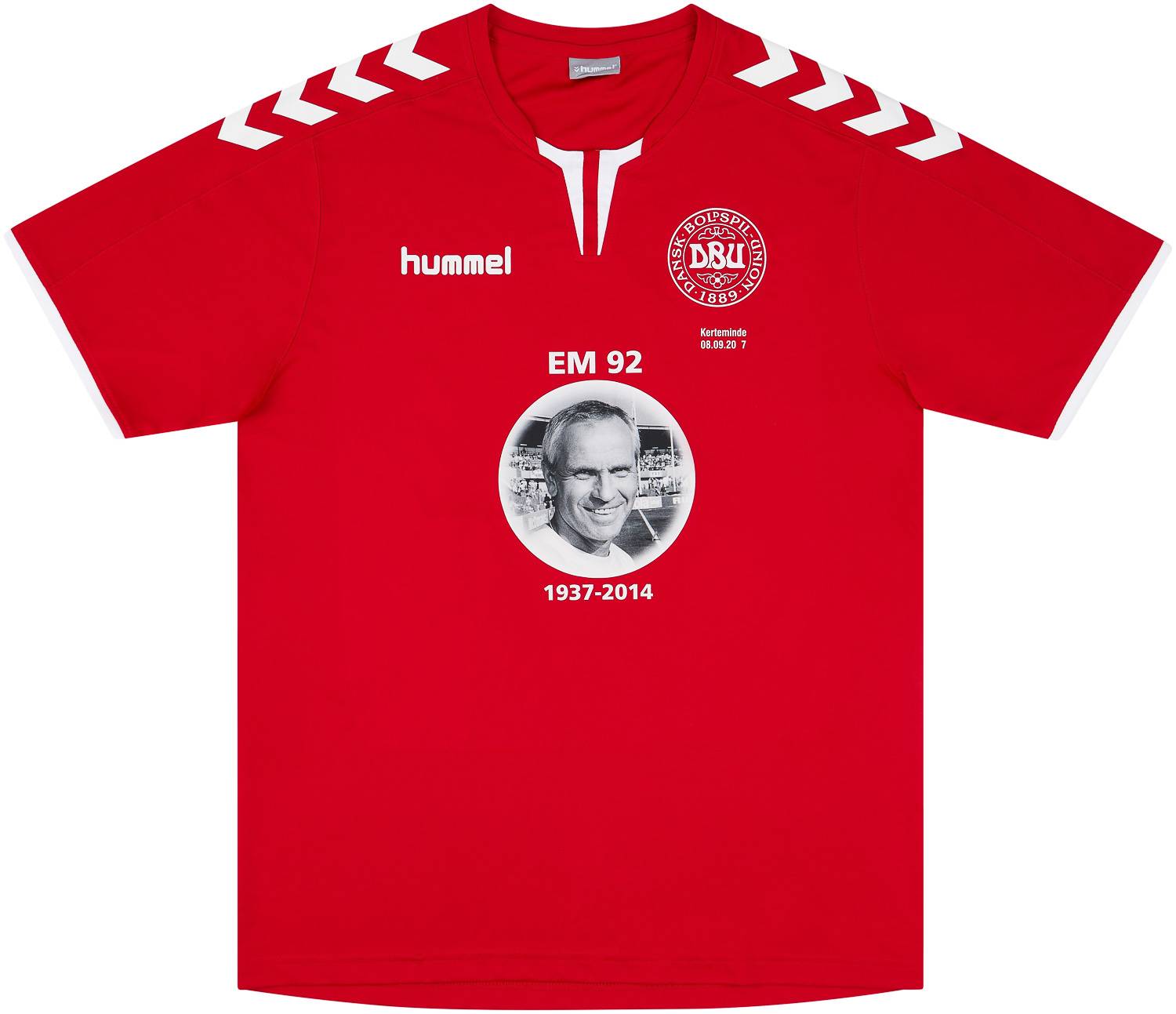 2020 Denmark Match Issue 'Moller Nielsen' Home Shirt #20