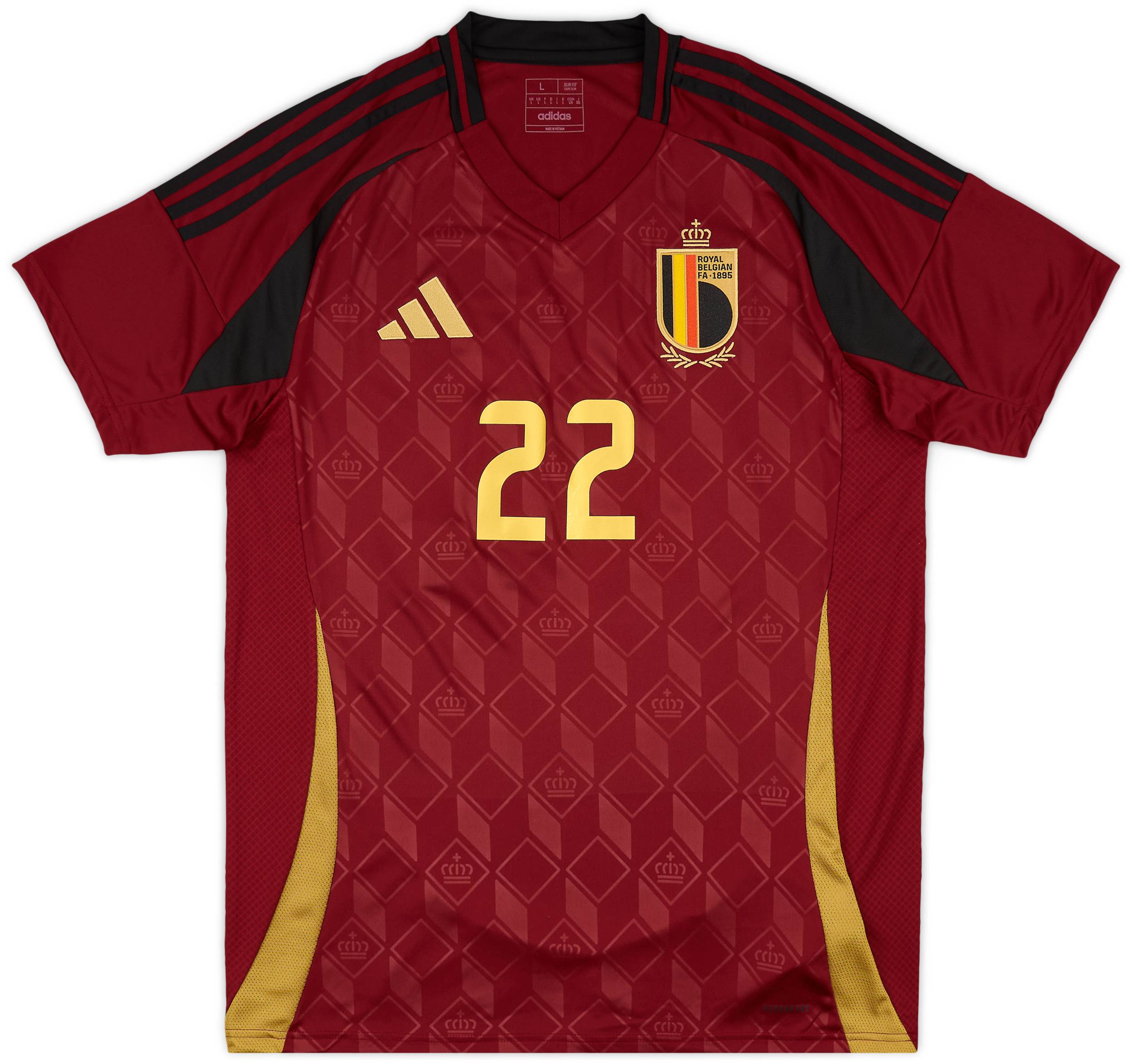 2024-25 Belgium Home Shirt Doku #22