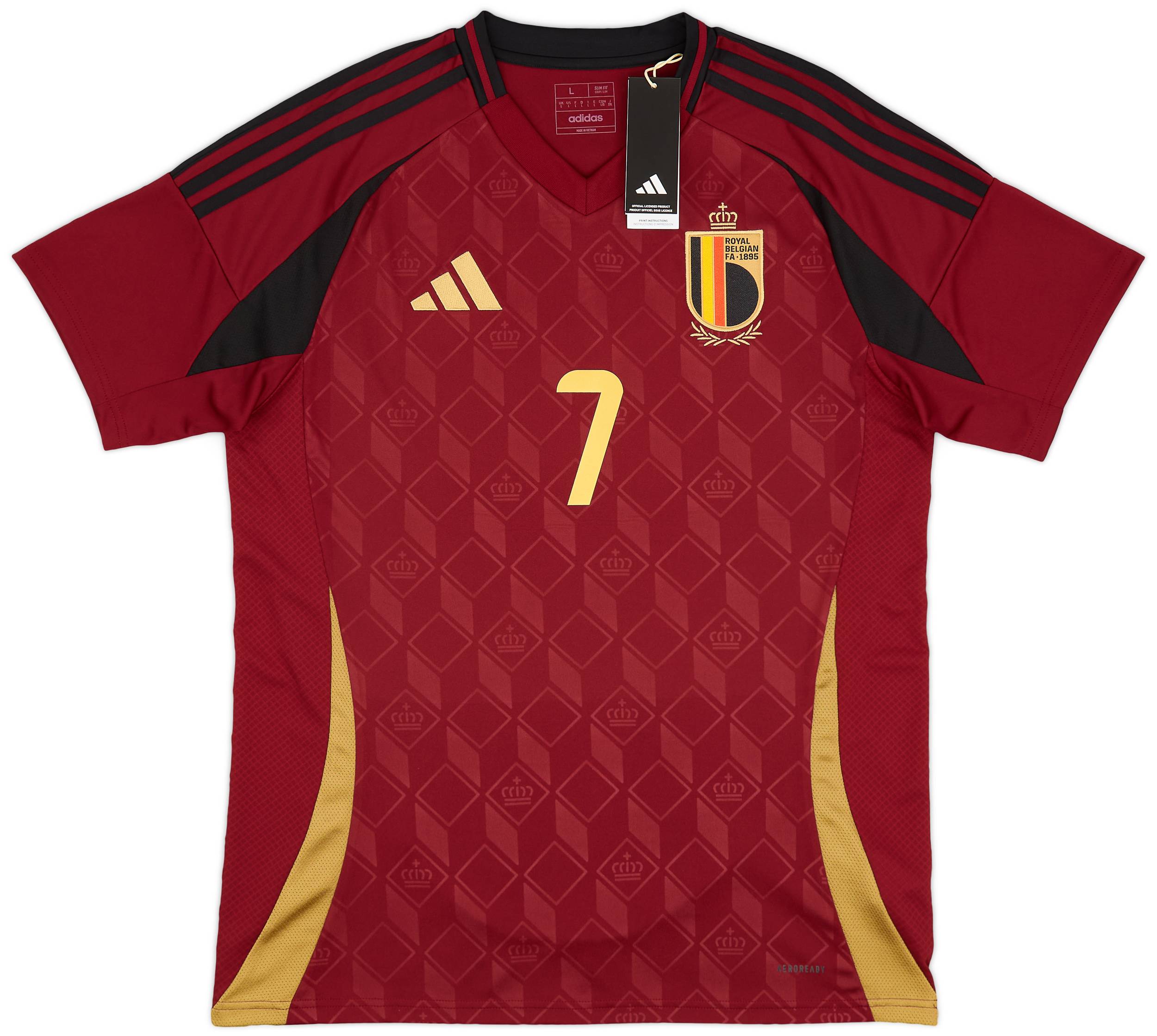 2024-25 Belgium Home Shirt De Bruyne #7