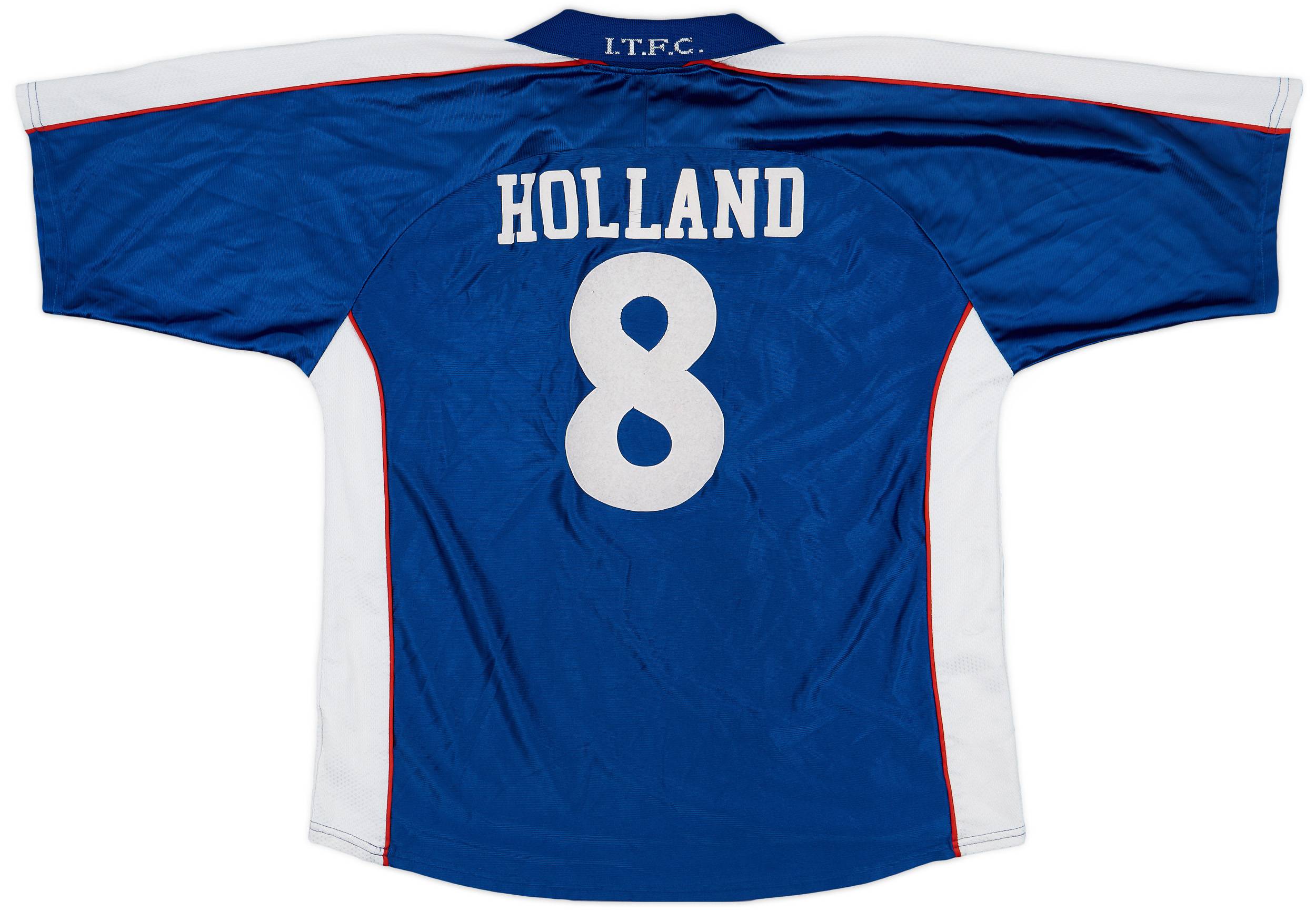 1999-01 Ipswich Home Shirt Holland #8 - 7/10 - (L)