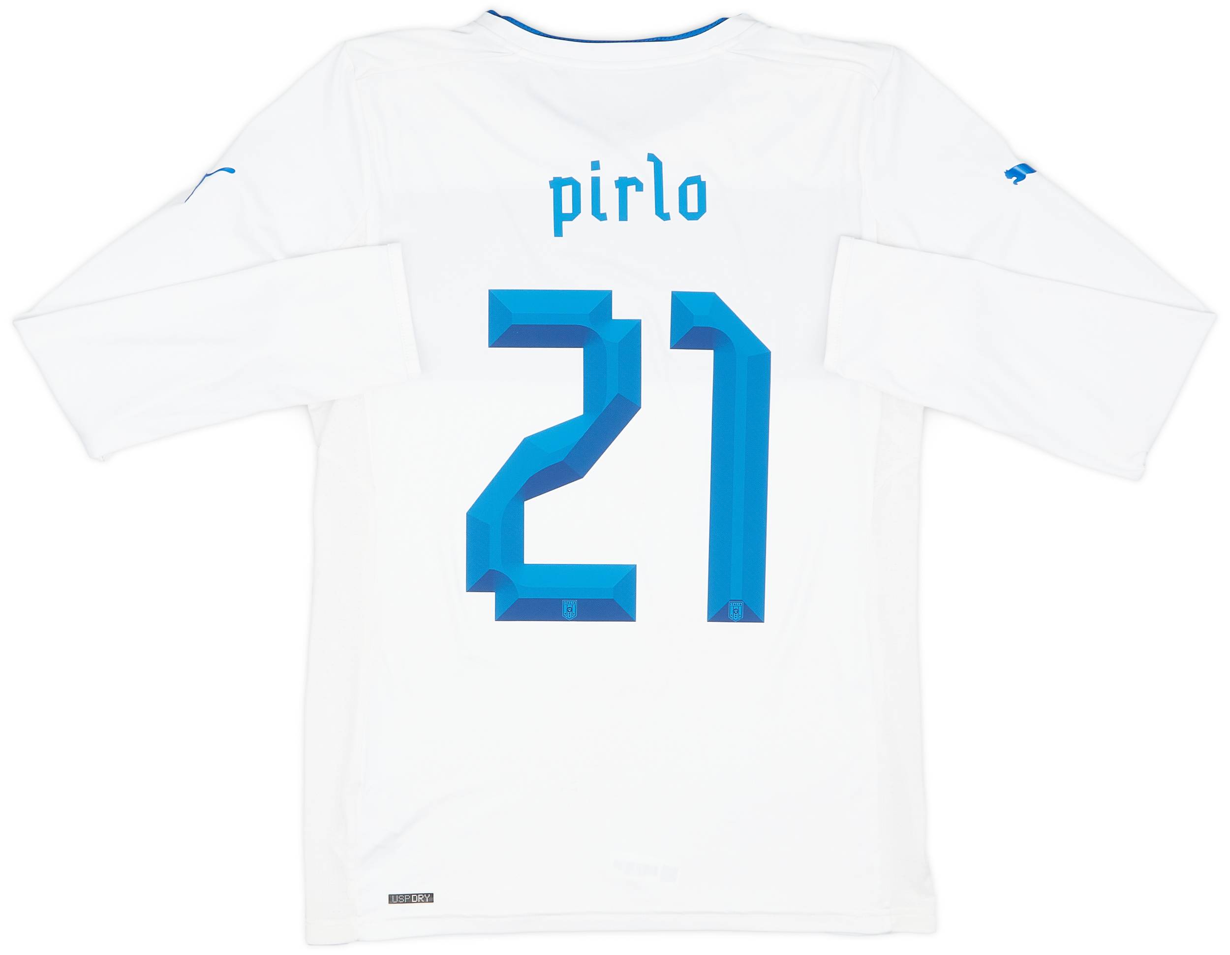 2012-13 Italy Away Shirt Pirlo #21 - 7/10 - (S)