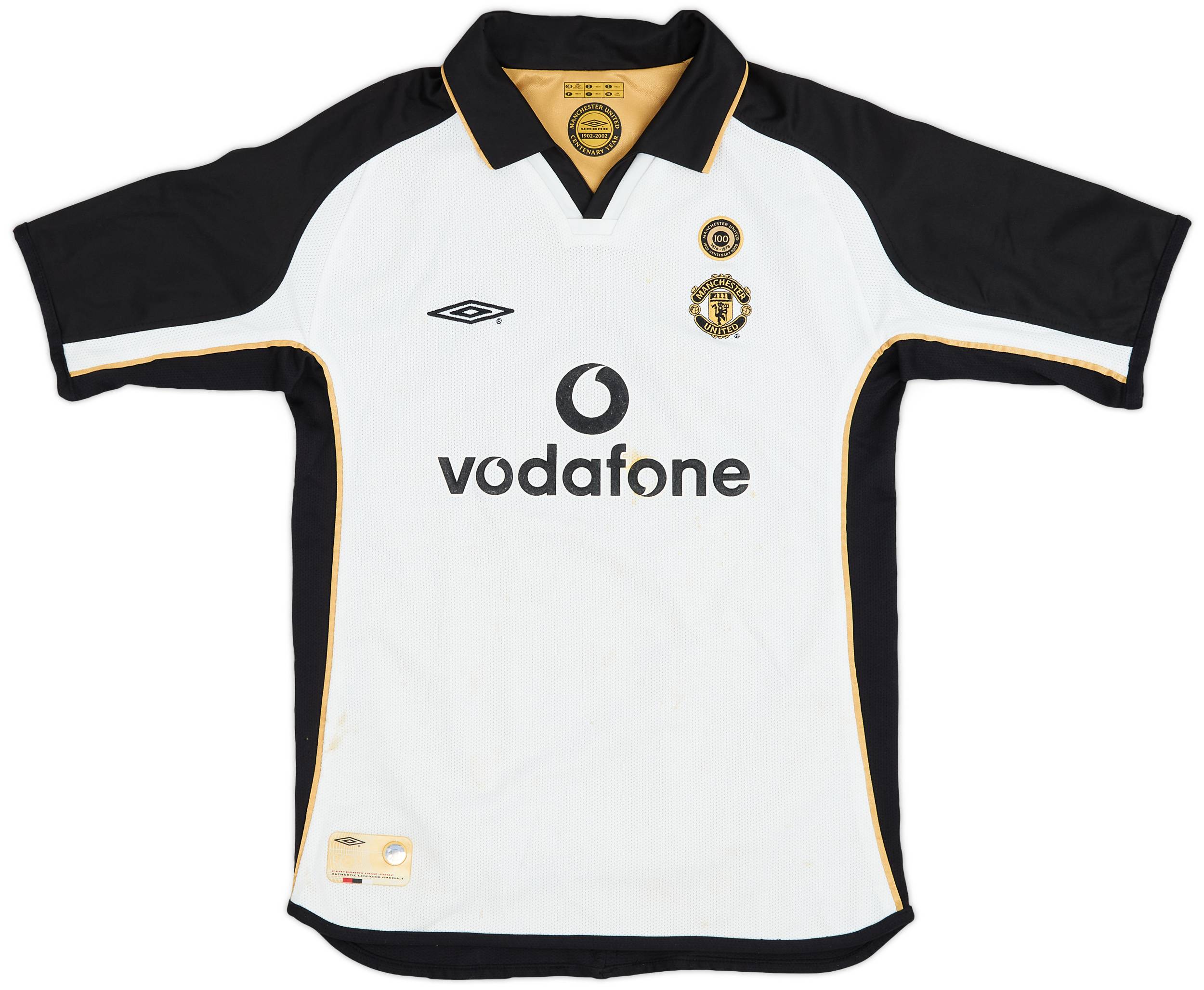 2001-02 Manchester United Centenary Away/Third Shirt - 5/10 - (M.Boys)