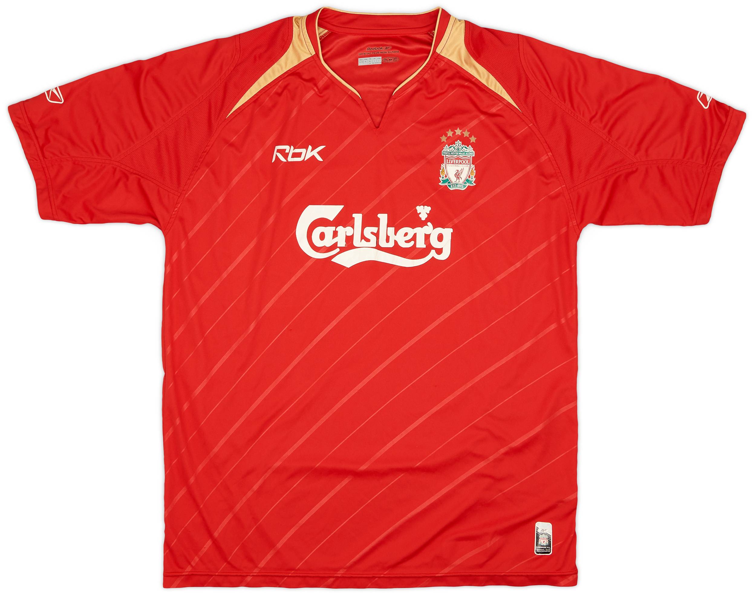 2005-06 Liverpool CL Home Shirt - 5/10 - (L)