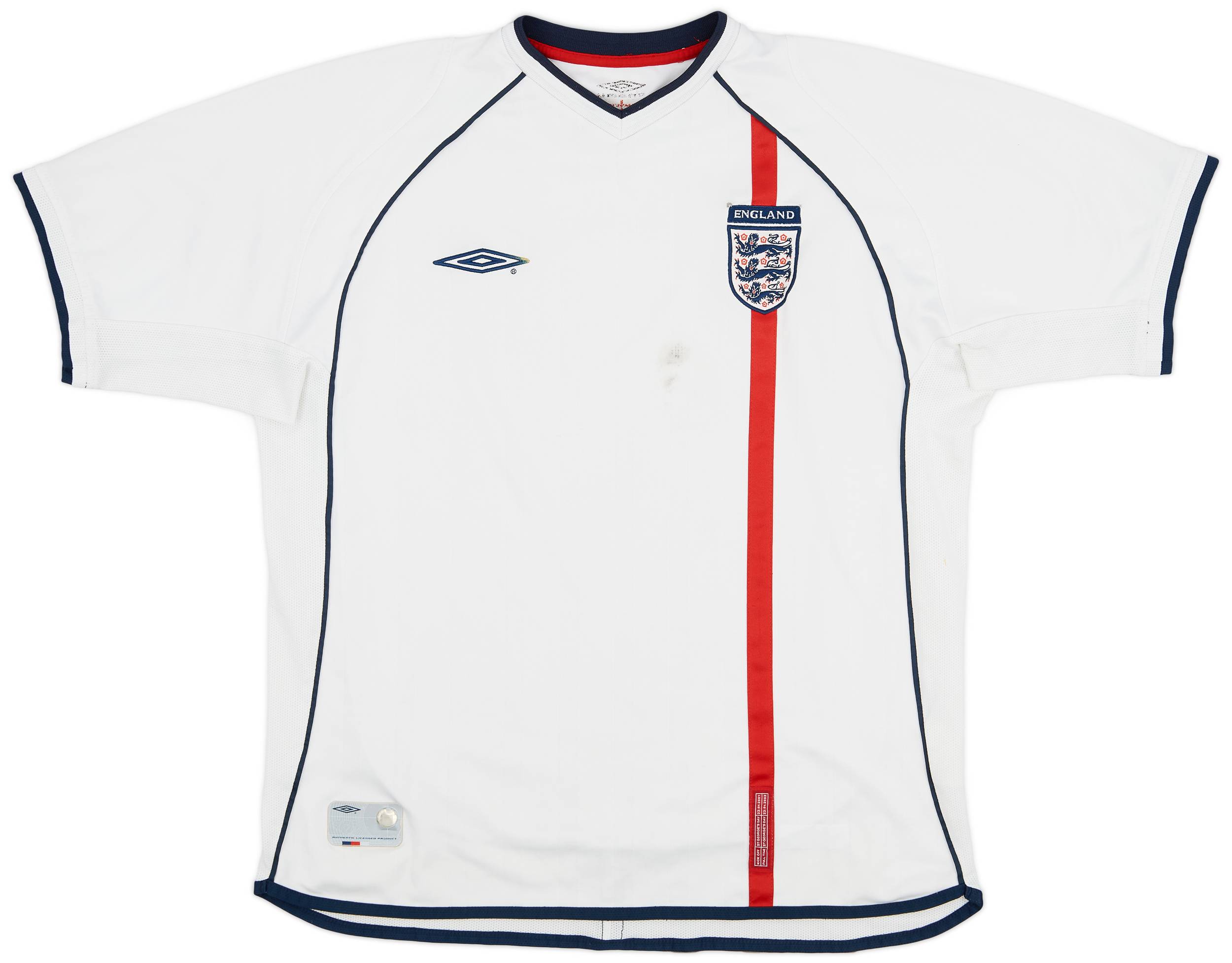 2001-03 England Home Shirt - 5/10 - (L)