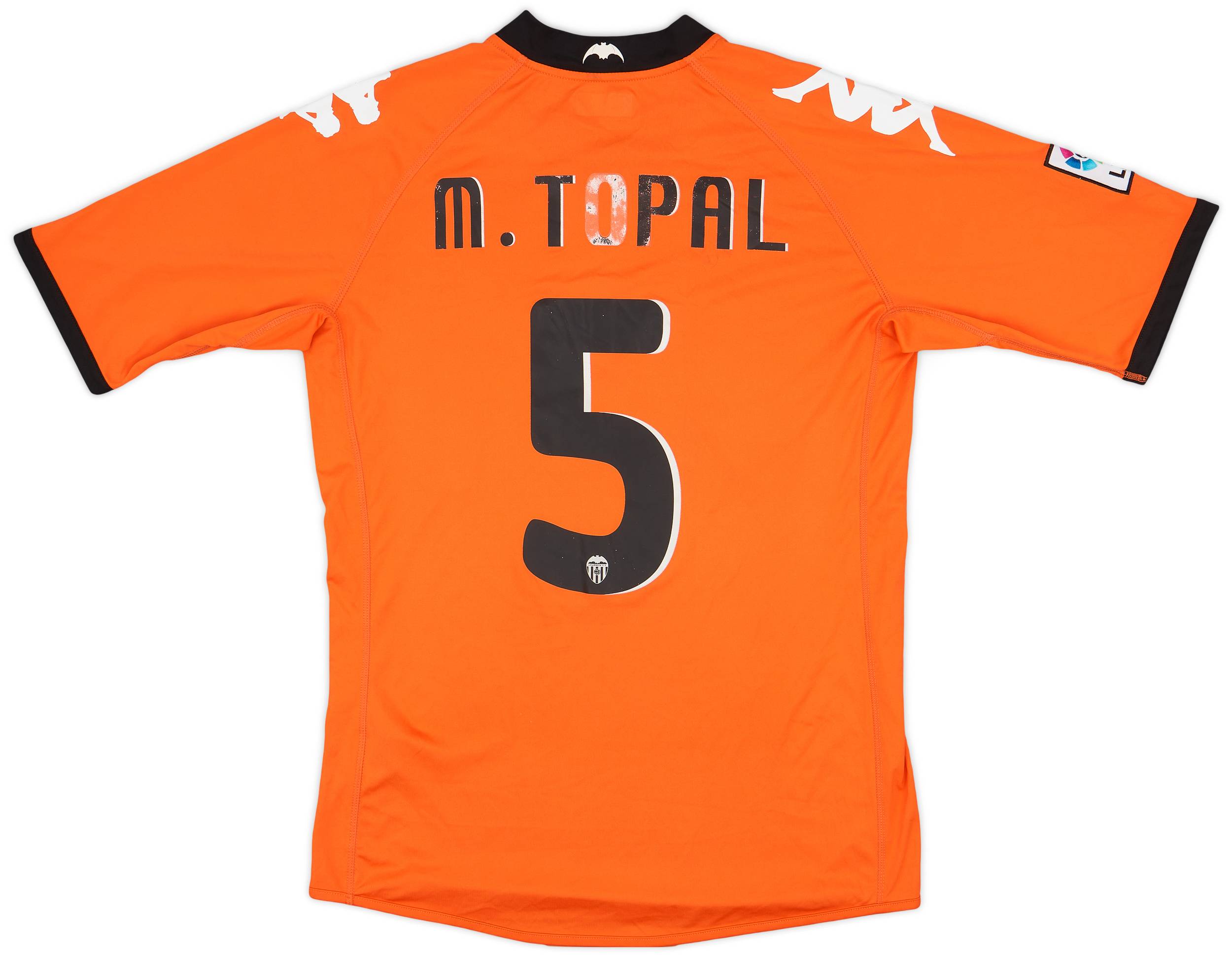 2010-11 Valencia Away Shirt M. Topal #5 - 5/10 - (L)