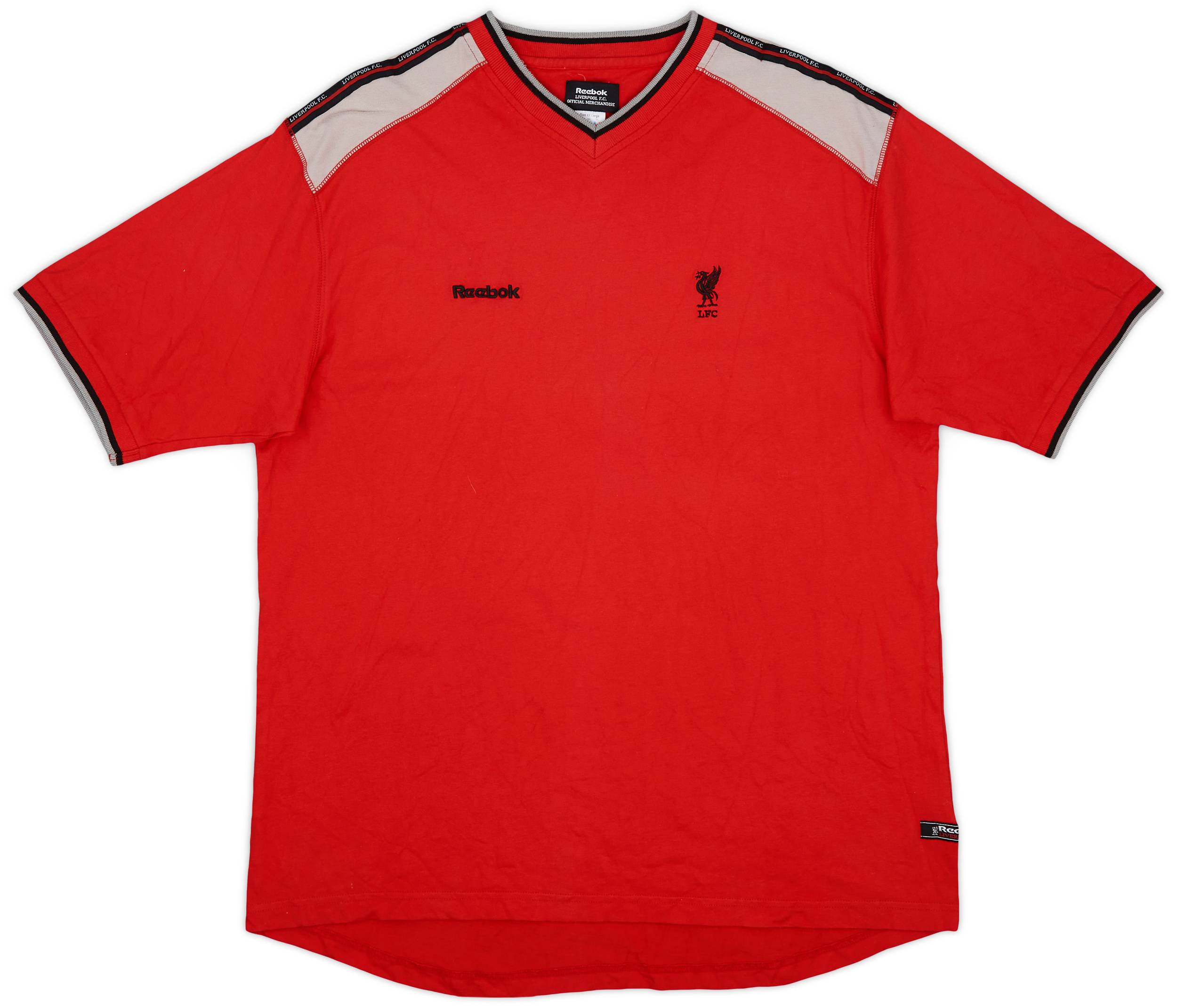 2000-01 Liverpool Reebok Cotton Tee - 7/10 - (XXL)