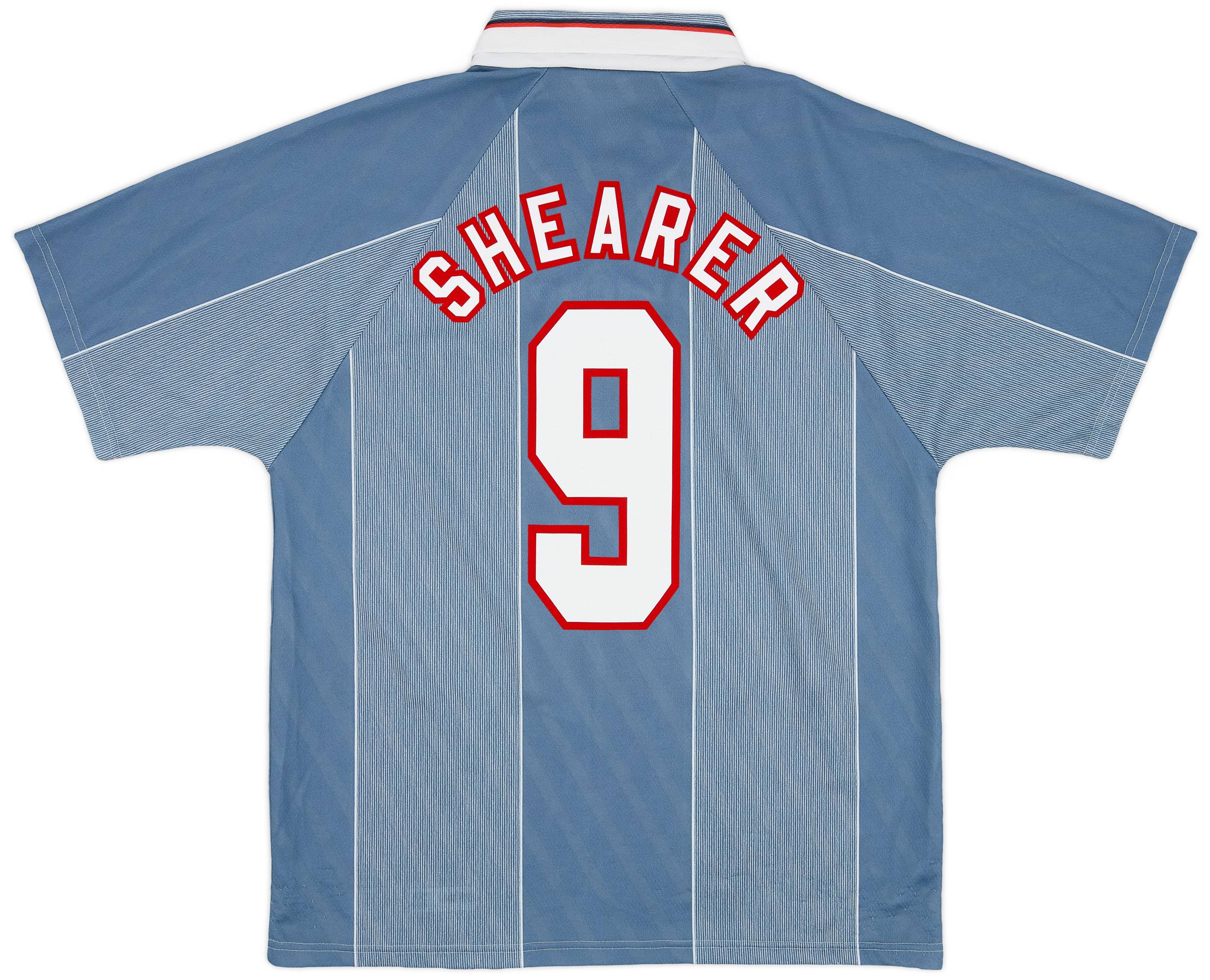 1996-97 England Away Shirt Shearer #9 - 6/10 - (L)