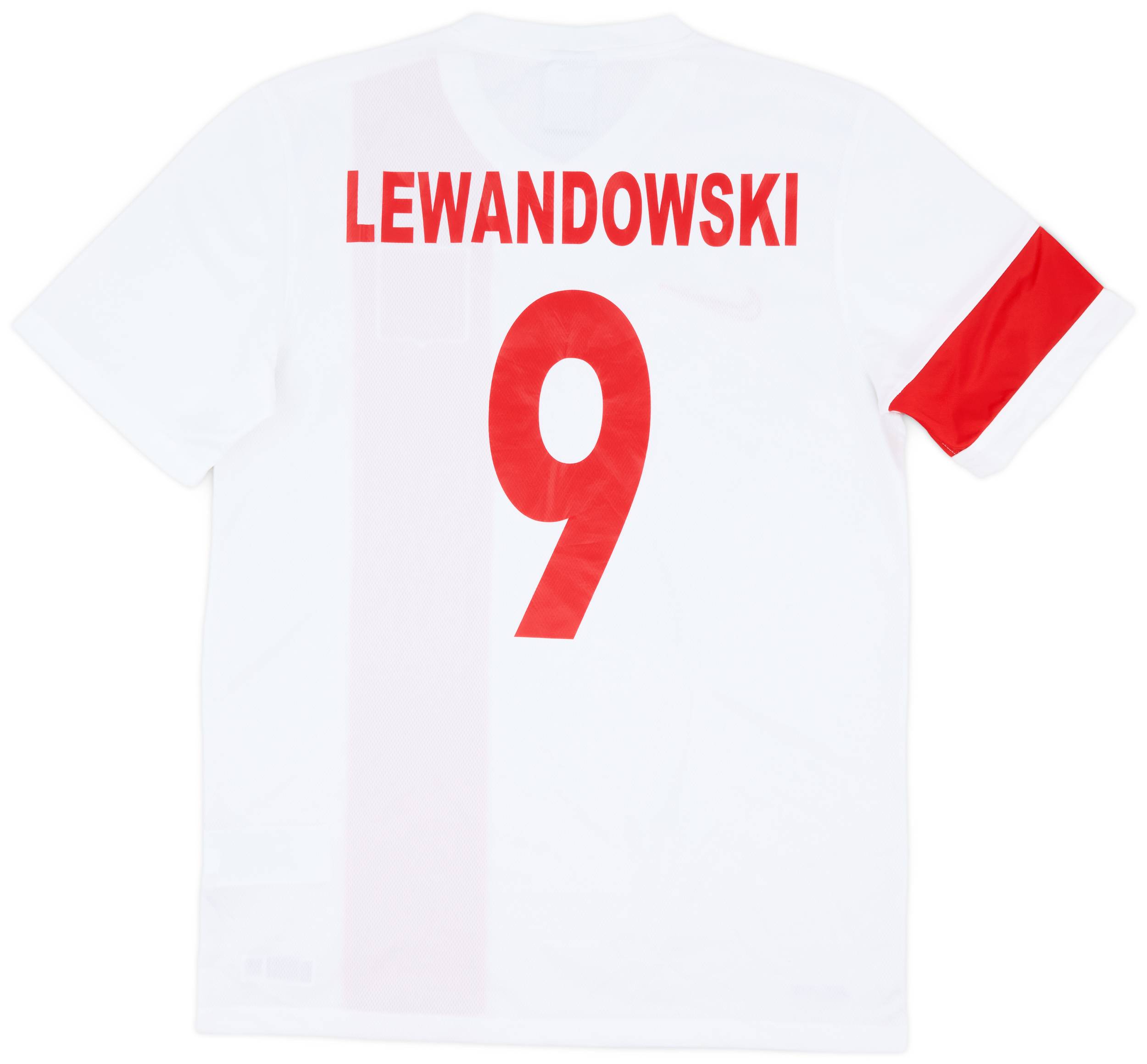 2014-16 Poland Basic Home Shirt Lewandowski #9 - 9/10 - (M)