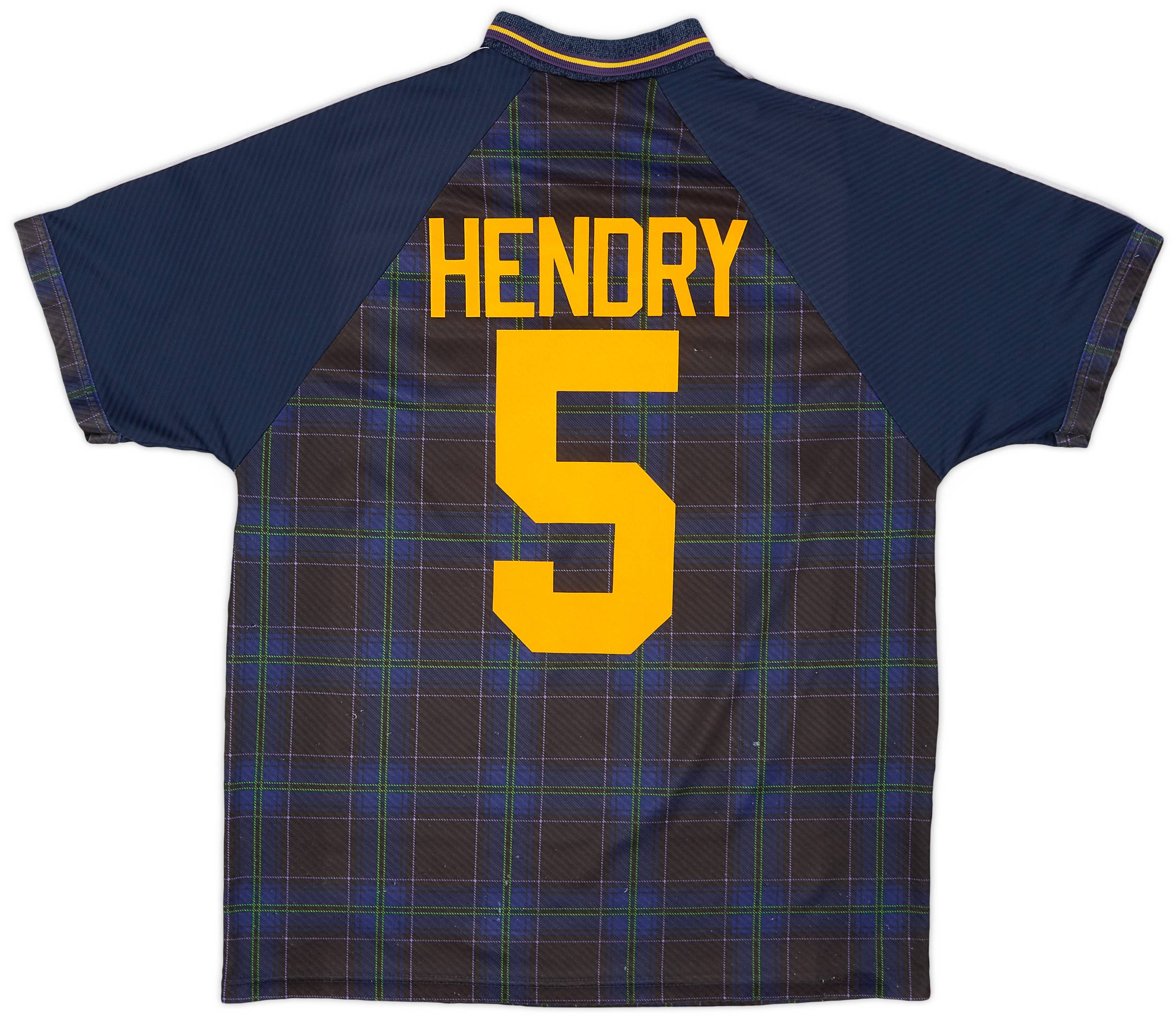 1994-96 Scotland Home Shirt Hendry #5 - 8/10 - (XL)