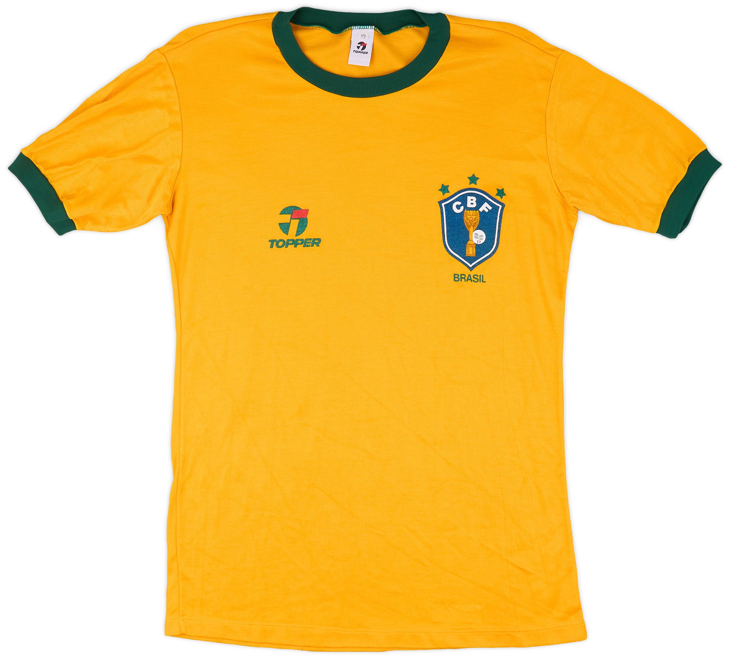 1982-85 Brazil Home Shirt - 10/10 - (L)