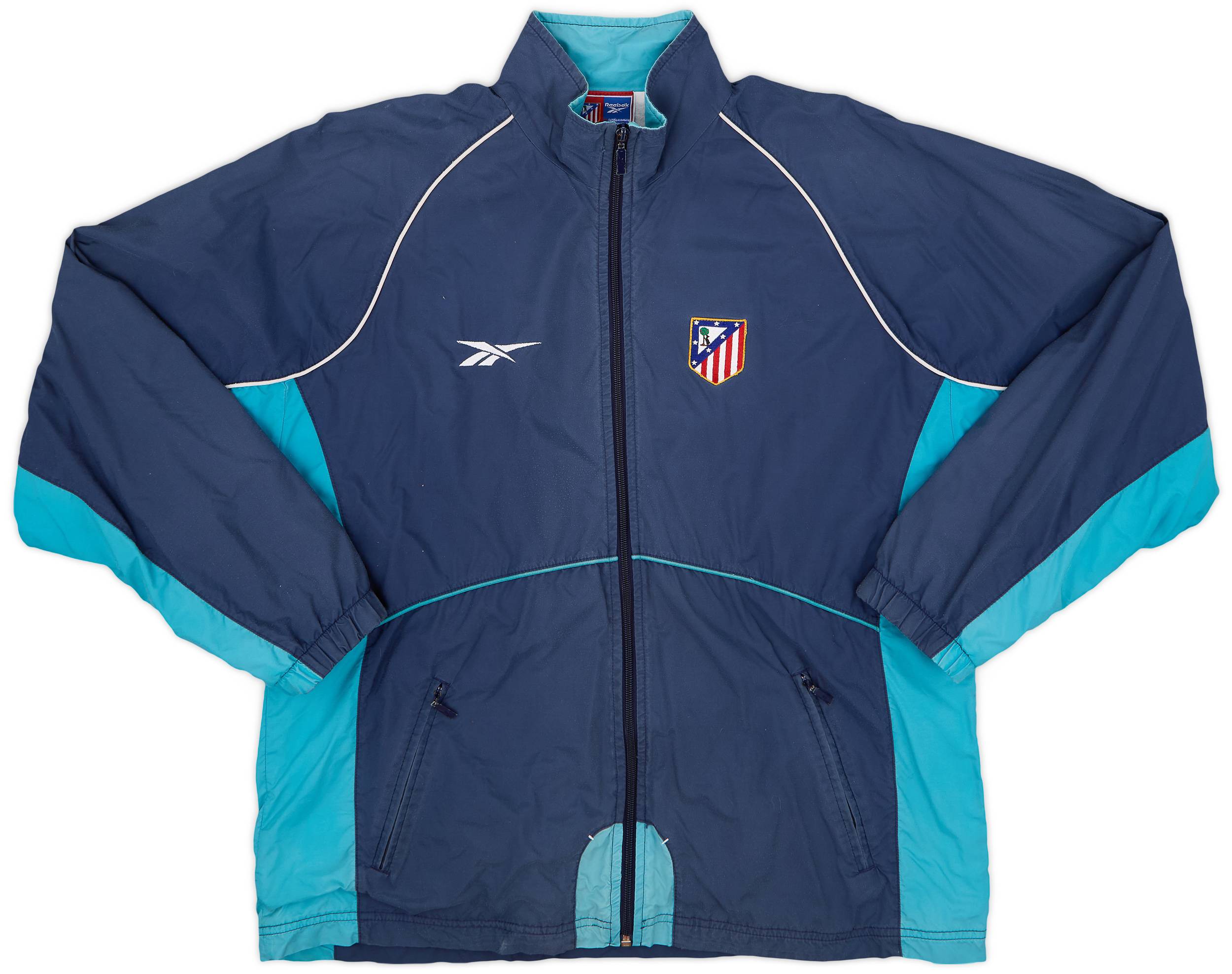 2000-01 Atletico Madrid Reebok Track Jacket - 6/10 - (M)