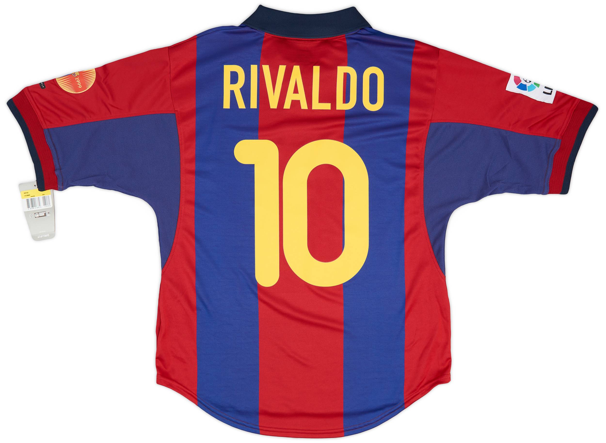2000-01 Barcelona Home Shirt Rivaldo #10 (S)