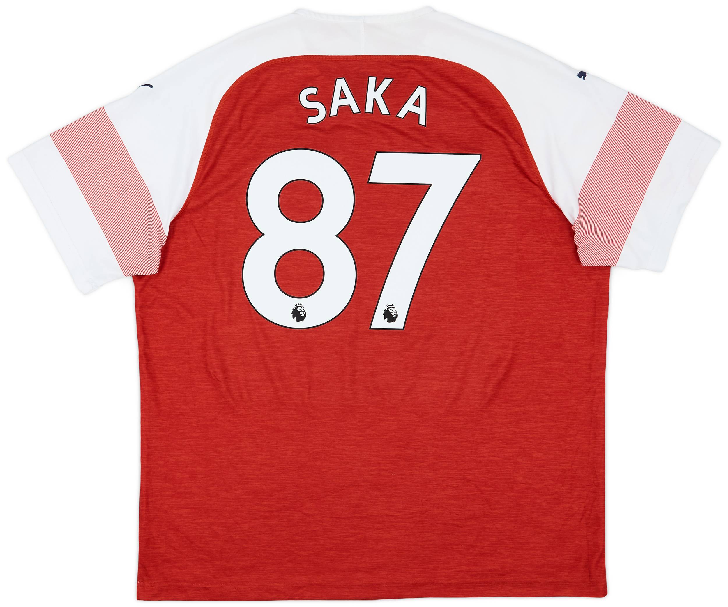 2018-19 Arsenal Home Shirt Saka #87 - 9/10 - (XXL)
