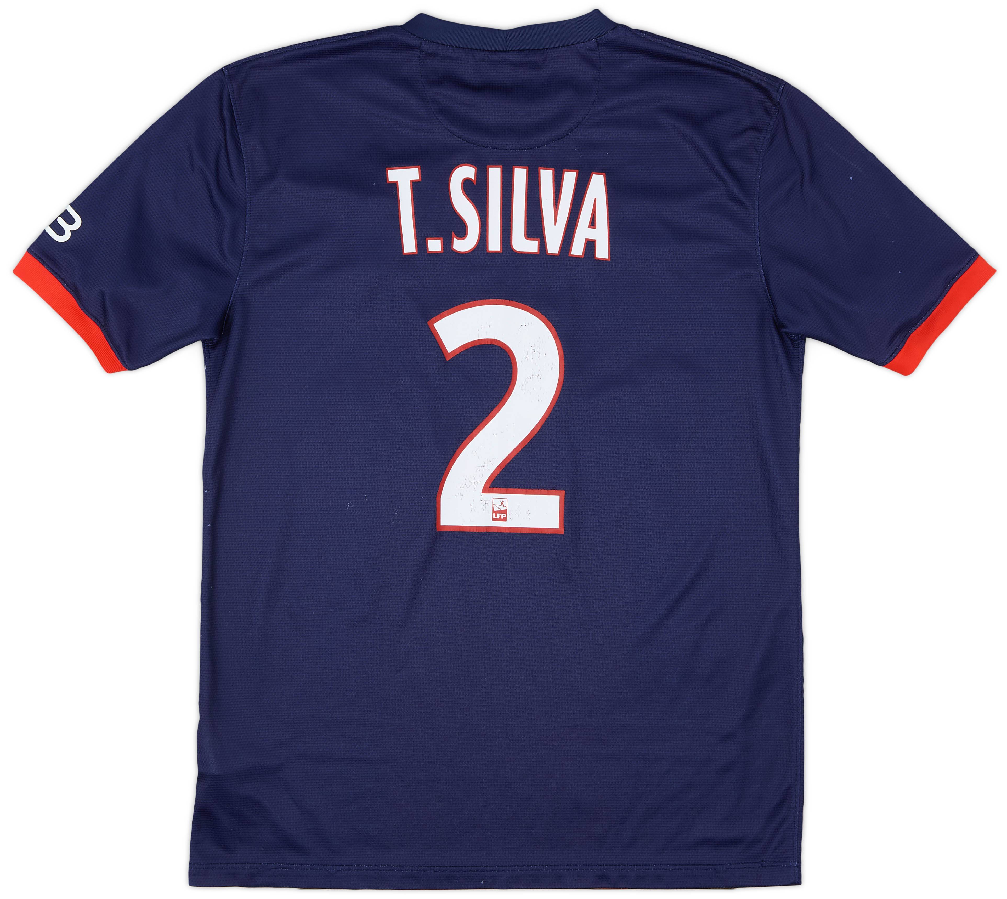 2013-14 Paris Saint-Germain Home Shirt T. Silva #2 - 5/10 - (M)