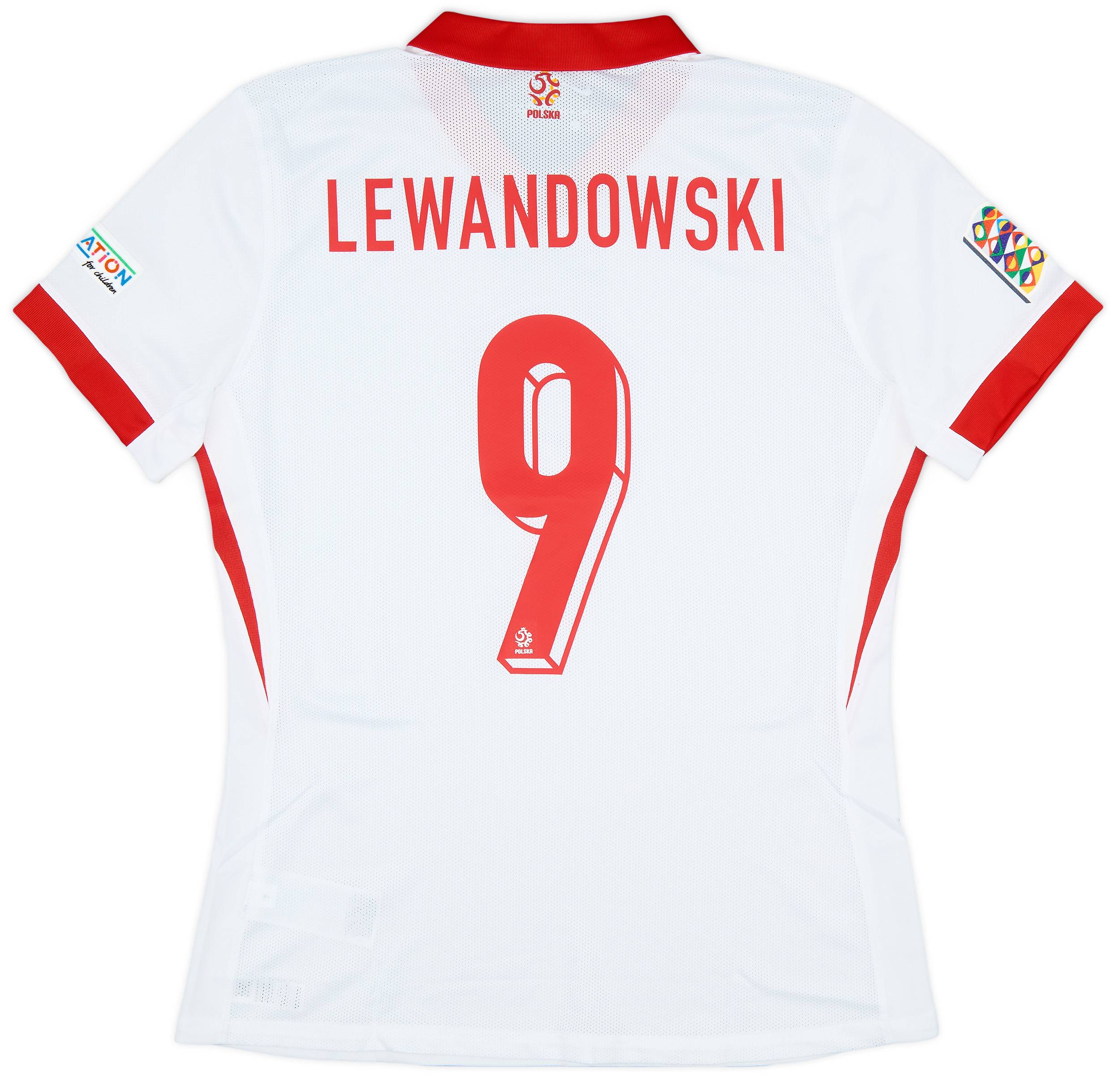 2024 Poland Authentic Nations League Home Shirt Lewandowski #9
