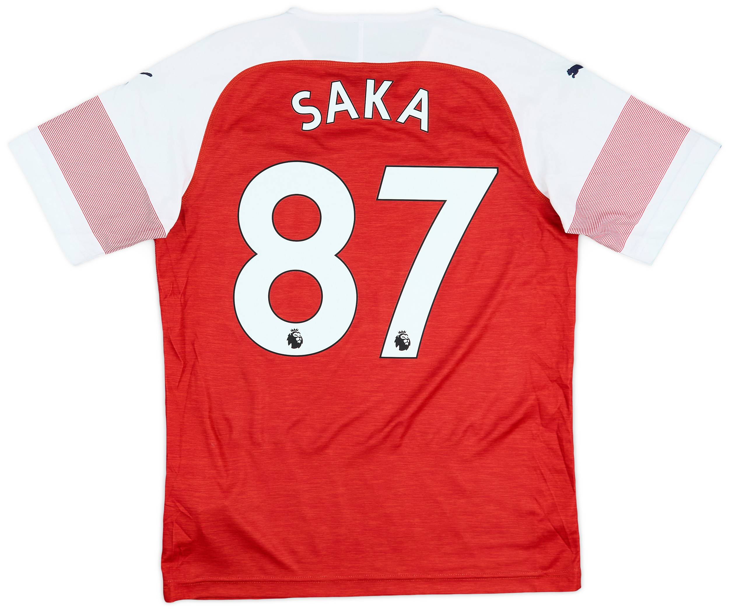 2018-19 Arsenal Home Shirt Saka #87 - 10/10 - (M)